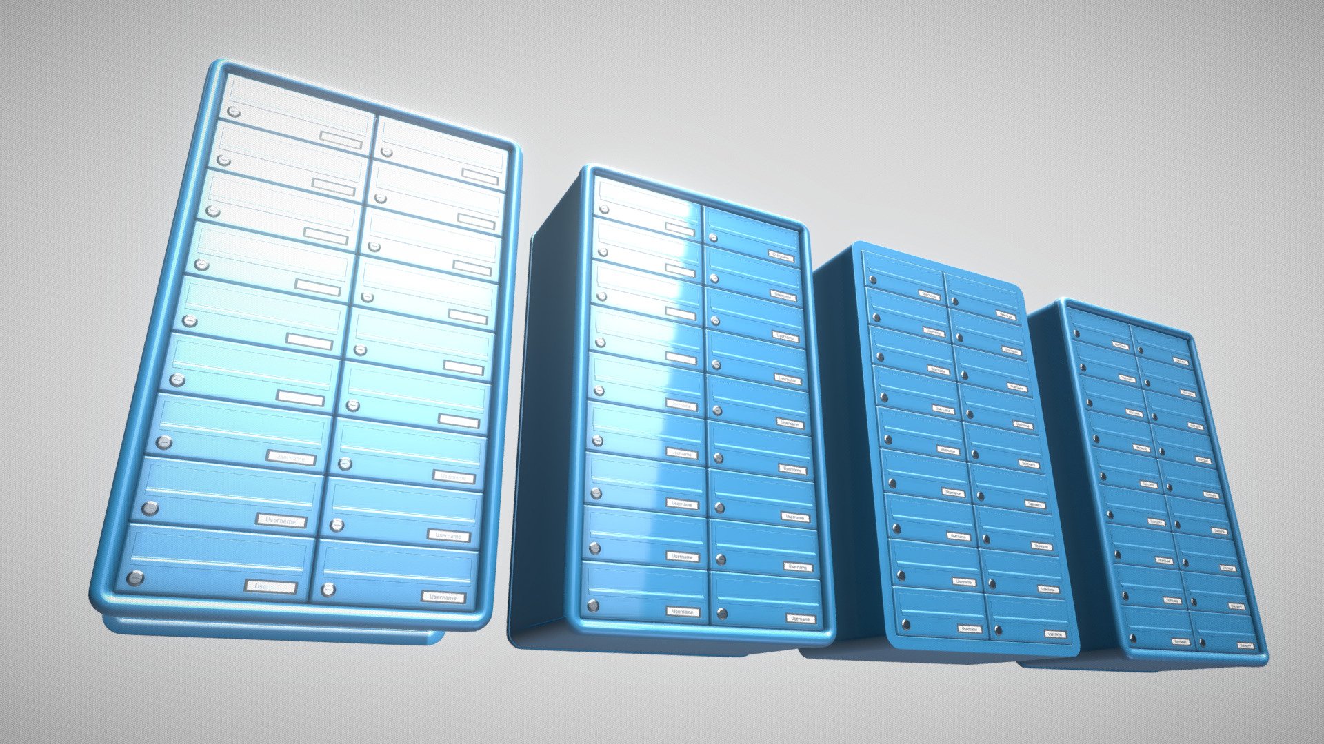 Modular Mailboxes Wip-2 - Buy Royalty Free 3D model by VIS-All-3D (@VIS ...
