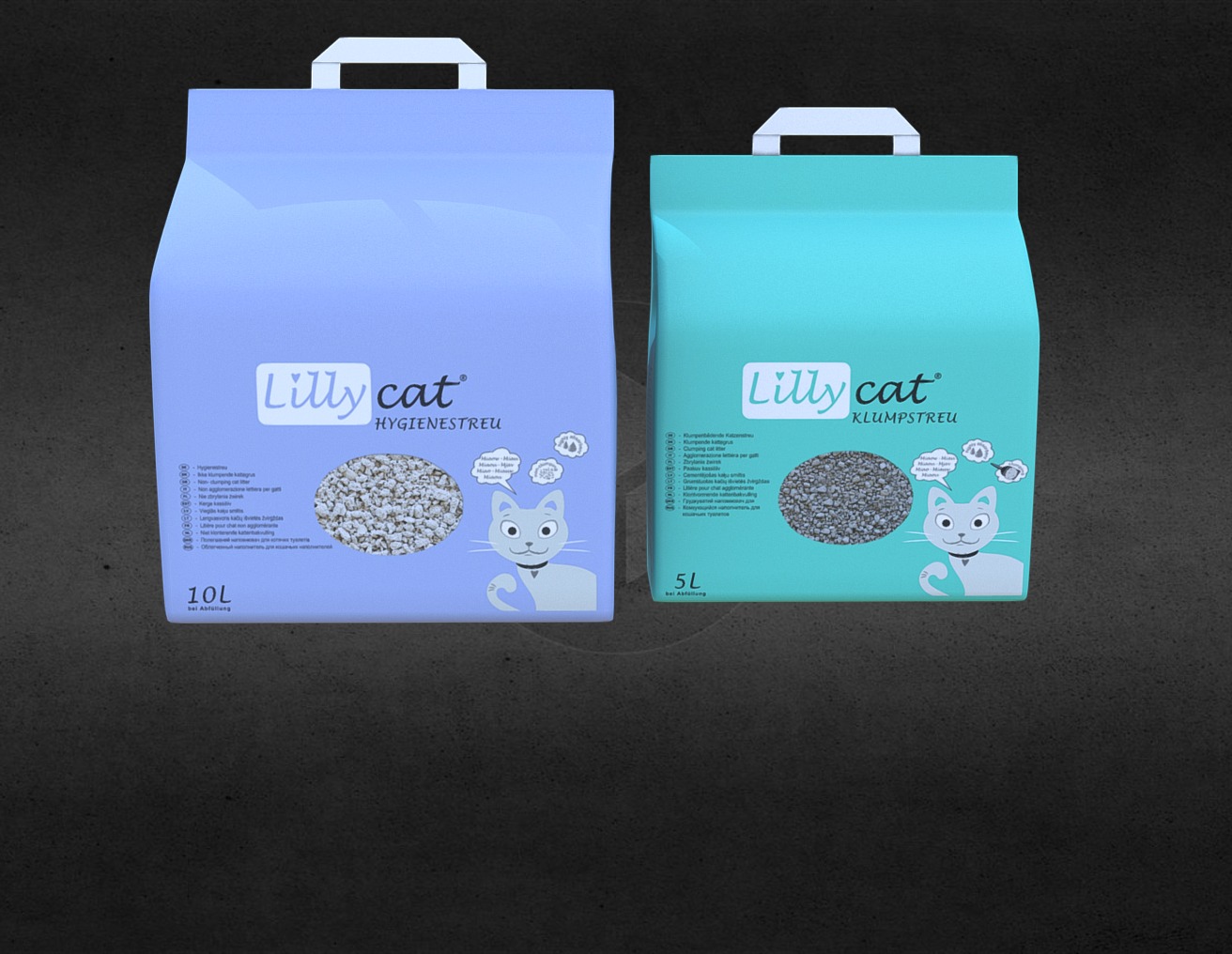 Lillycat klumpstreu family packshot - 3D model by Nordsted Design ...