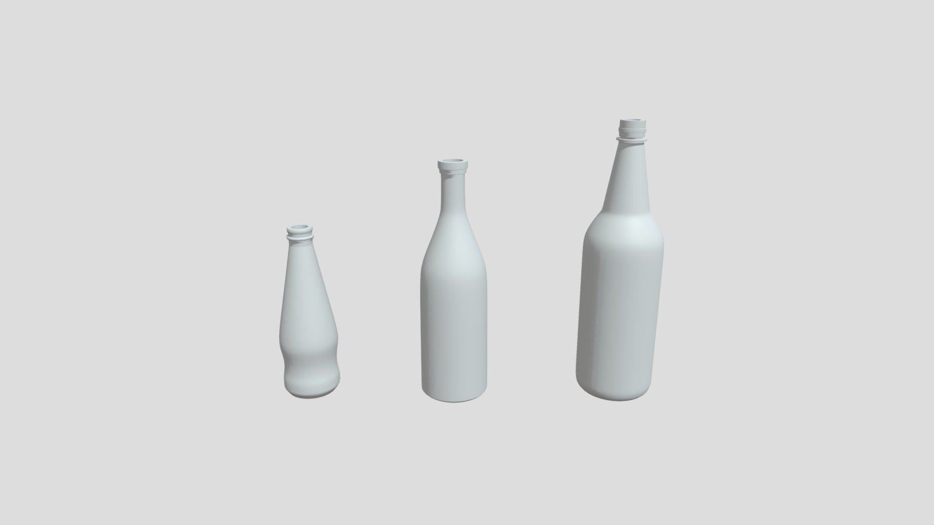 Bottles Models - Download Free 3D model by Qiwei_Zheng [abc5b49 ...