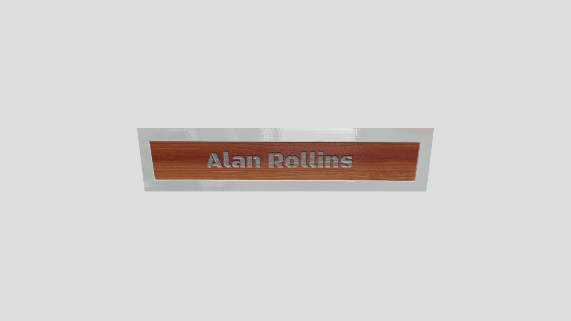 mynameplate - Download Free 3D model by arollins [abcf46d] - Sketchfab