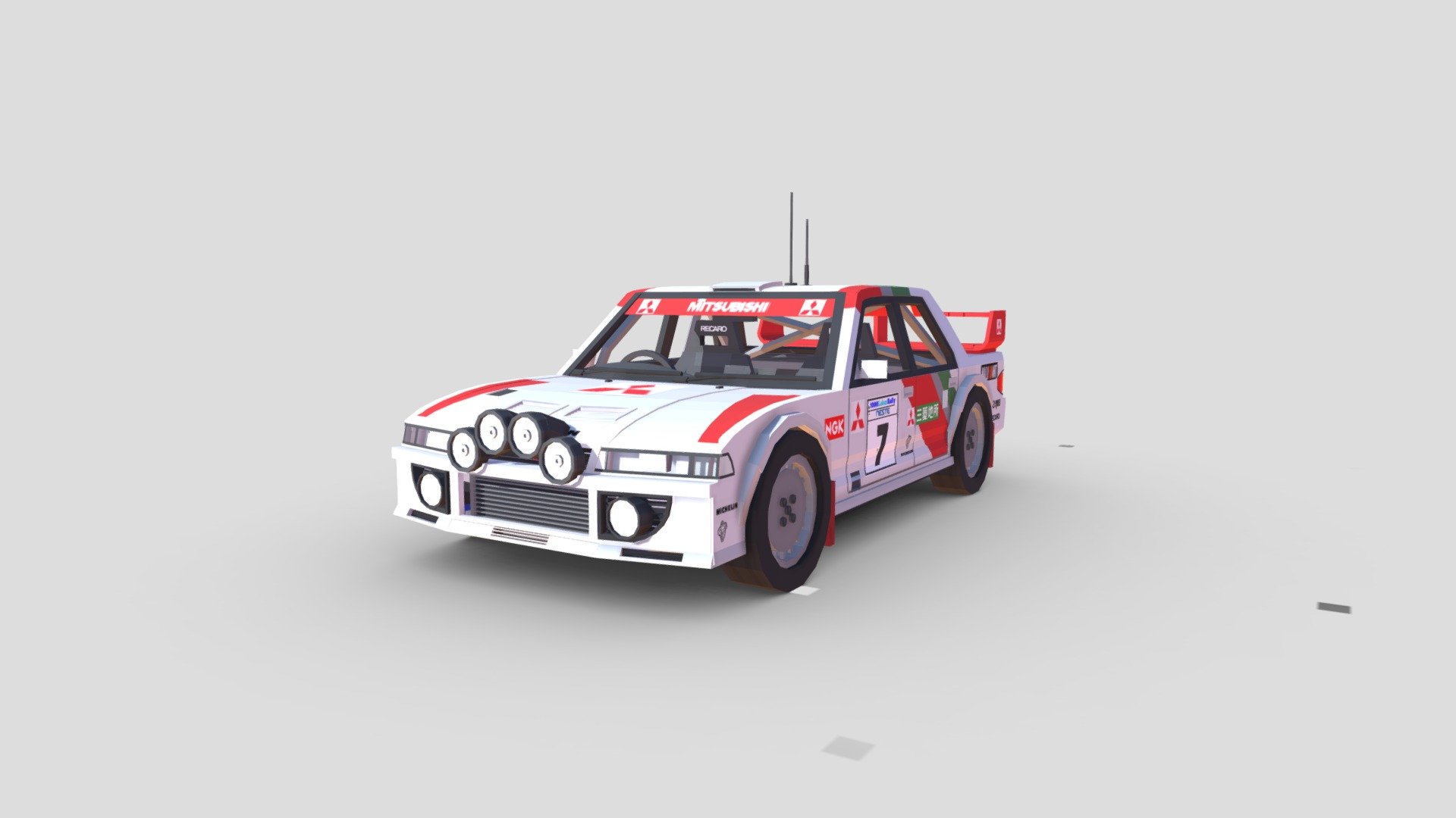 Lancer Evolution III ('96 Rally Finland-Mäkinen) - 3D model by ...