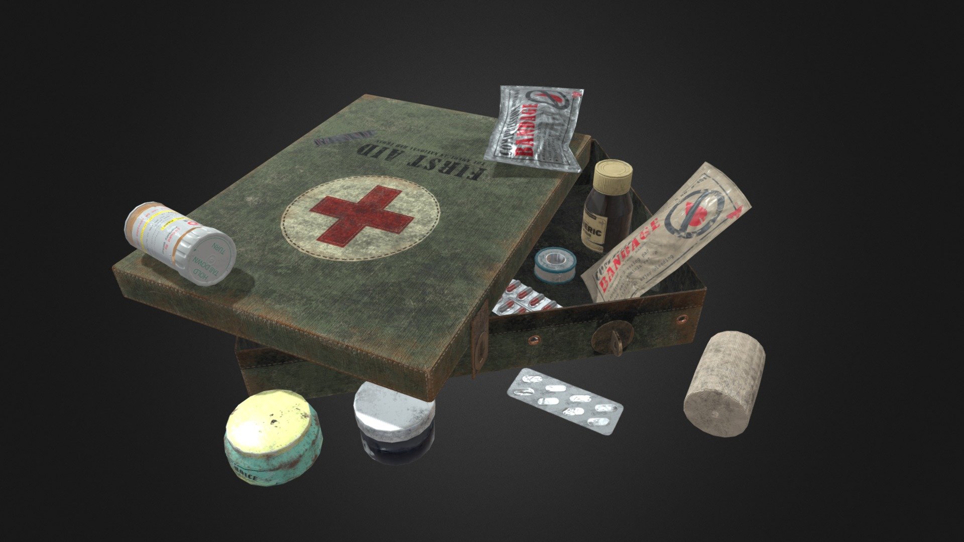 First aid kit game ready prop - Buy Royalty Free 3D model by ...