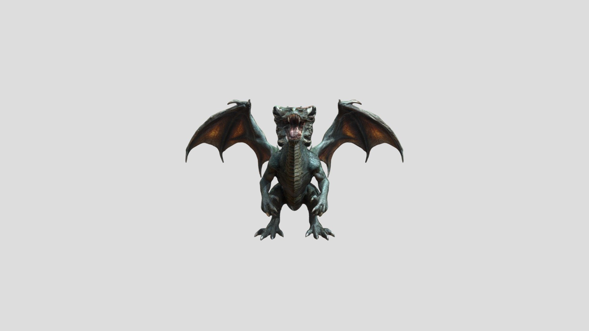 Huge Dragon 3 – Fantasy Creature 3D Model - 3D model by AIA92 [abd4746 ...