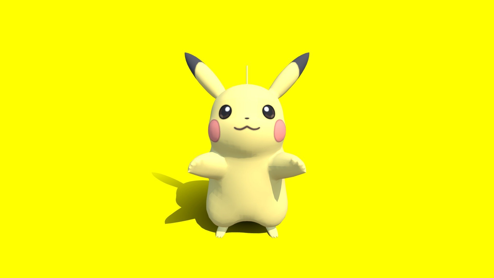 Pickachu - 3D model by Leo's Freelance 3D Artist (@cyonelo) [abd4fe7 ...