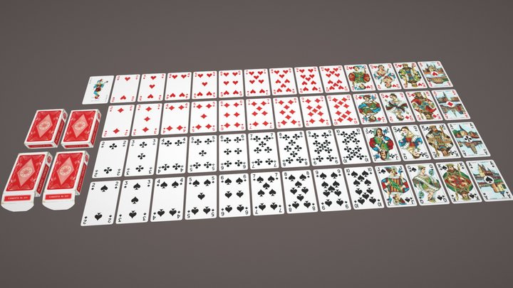 Playingcards 3D models - Sketchfab
