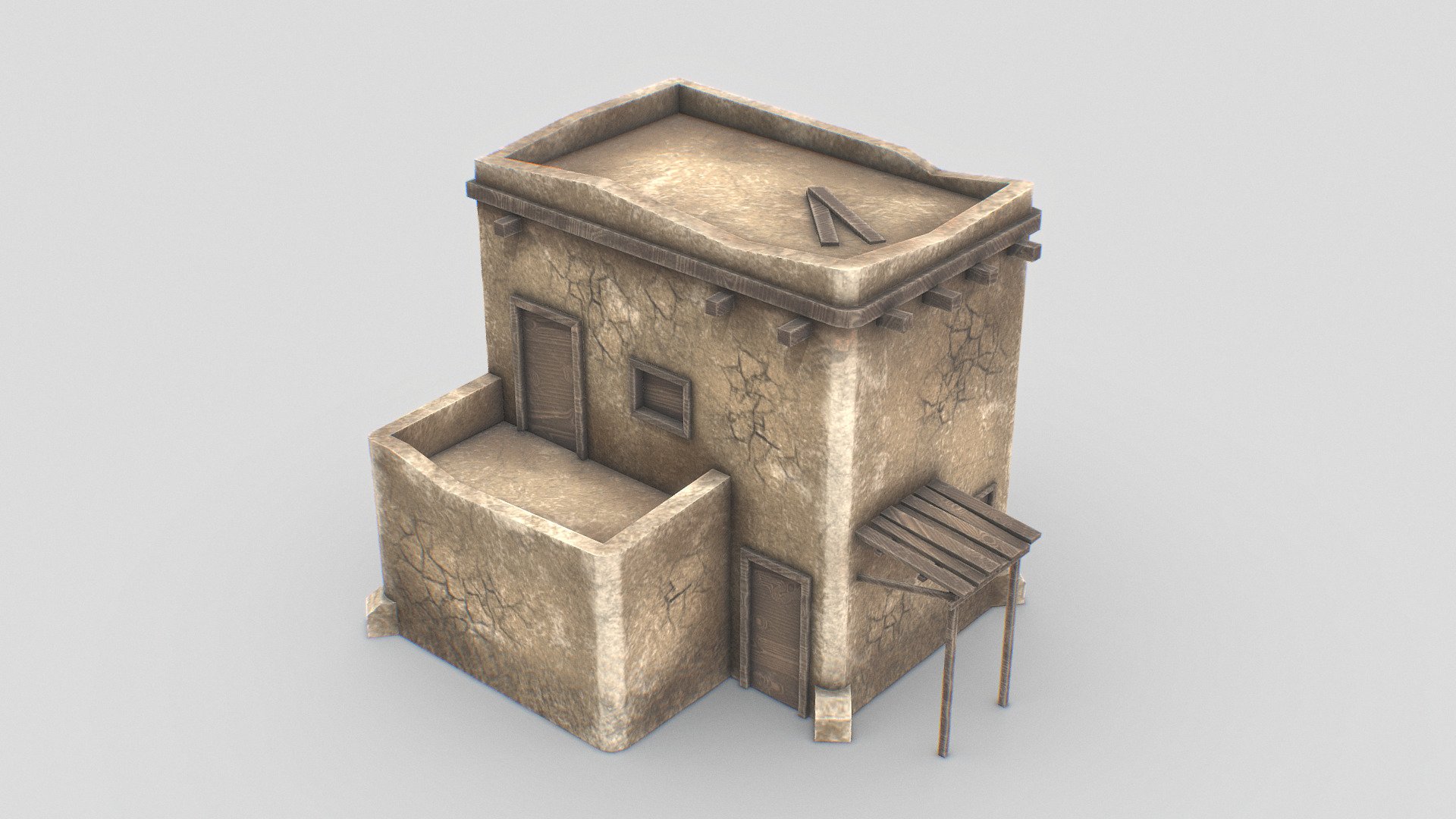 Desert house - Buy Royalty Free 3D model by Anima Z (@Anima-Z) [abd661c ...