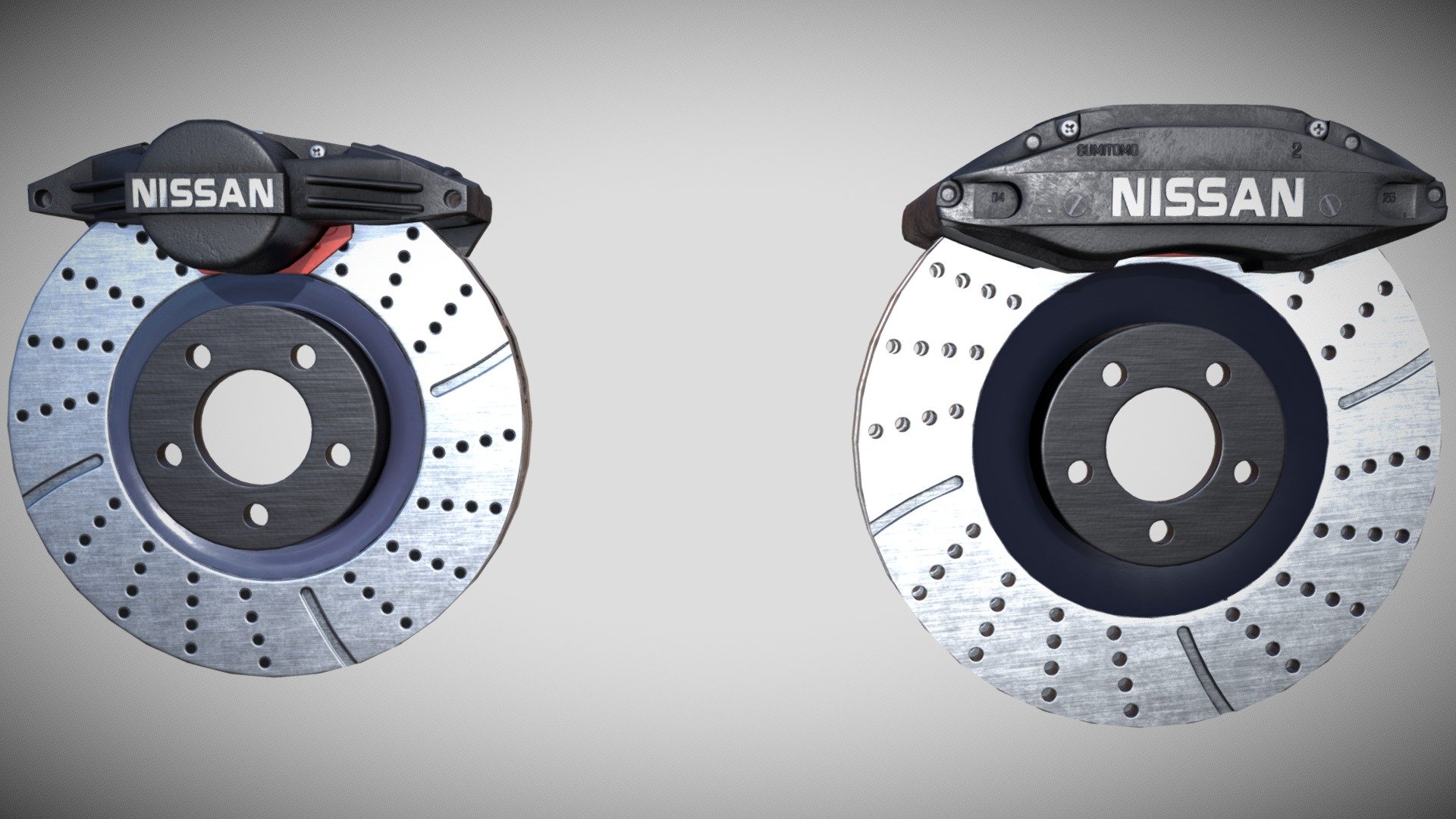 Nissan skylineER34 brakes - 3D model by Uragan27 [abd898b] - Sketchfab