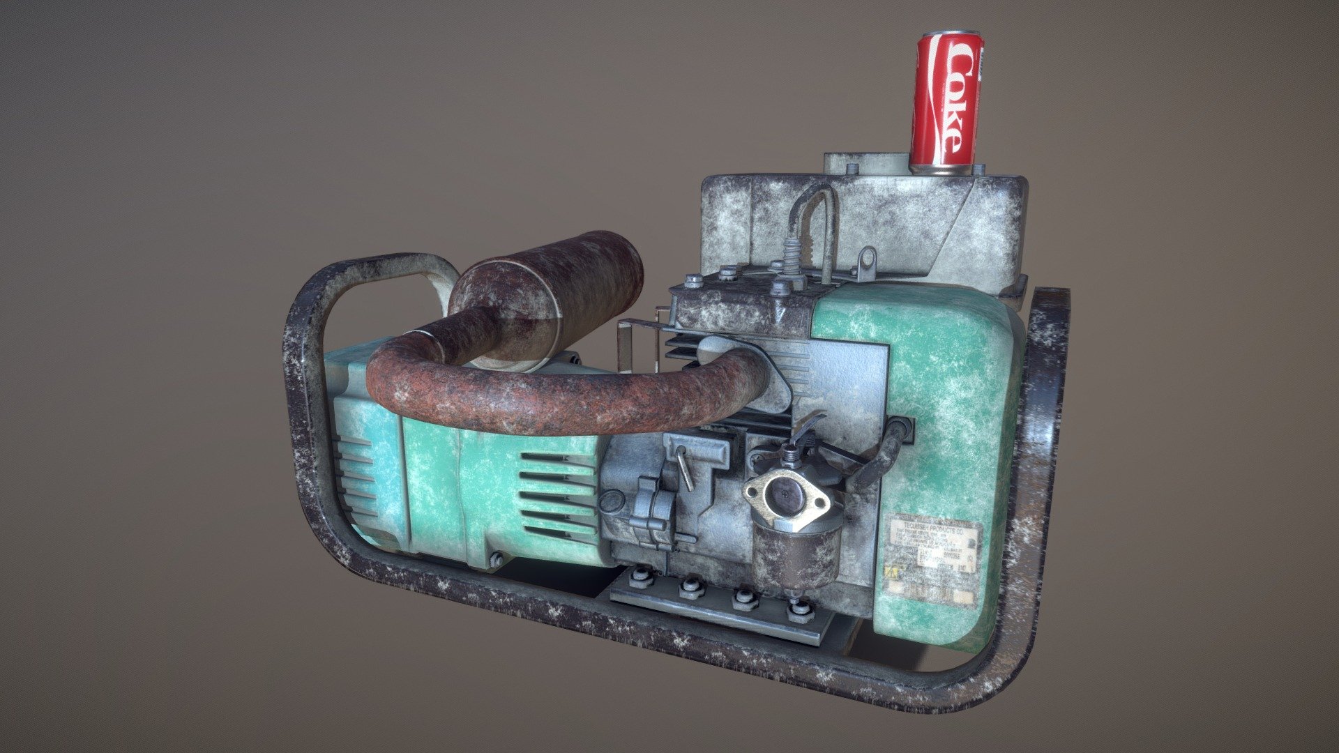 Old Coleman PowerMate Generator - 3D model by Ben_Buyle [abda8ce ...
