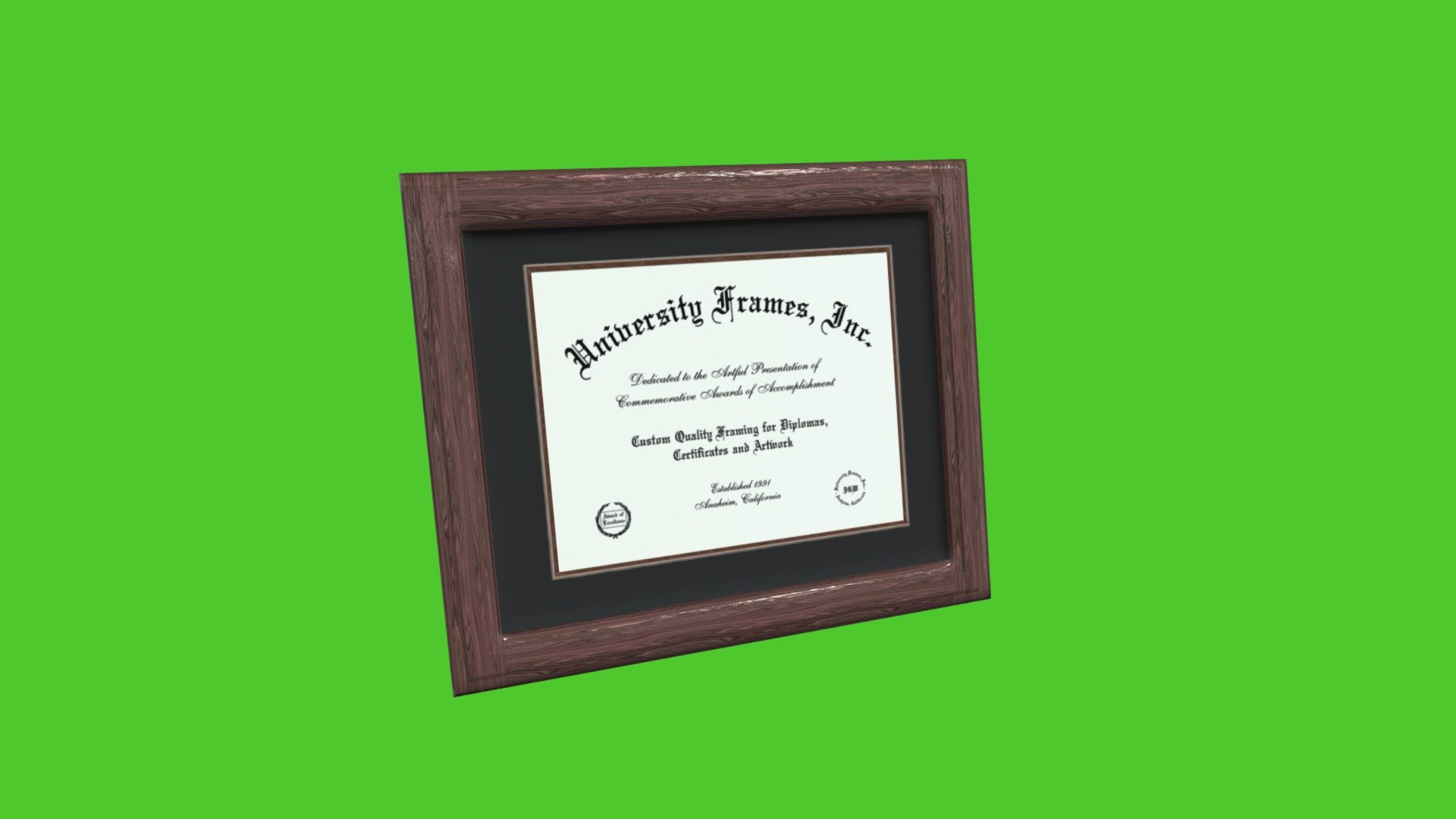 diploma_frame - Download Free 3D model by ap-school [abdce87] - Sketchfab