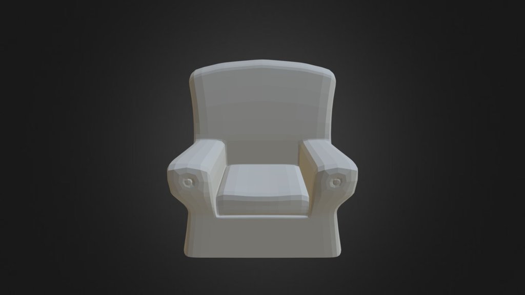 Arm chair - Download Free 3D model by woodge [abdd3e6] - Sketchfab
