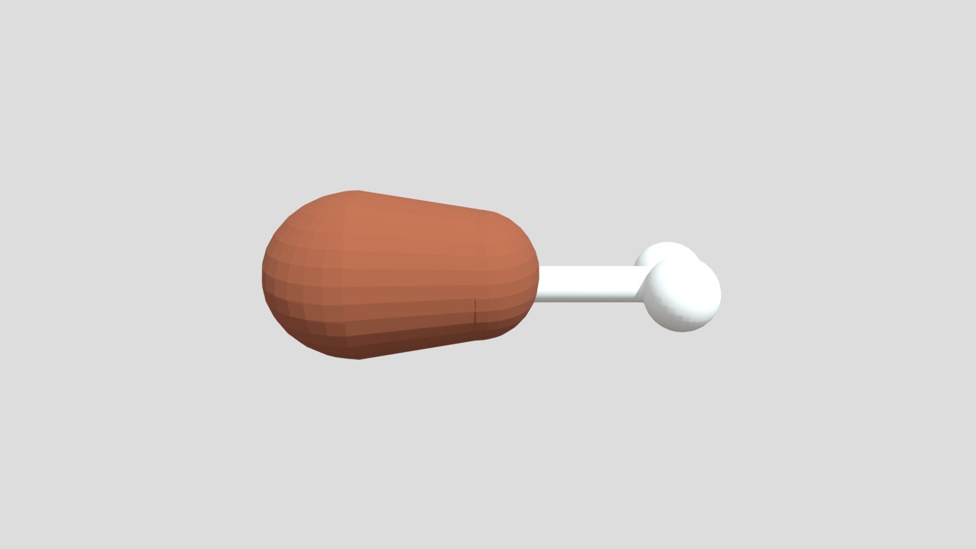 Low Poly Chicken Wing - Download Free 3D model by Stickman (@Stickman ...