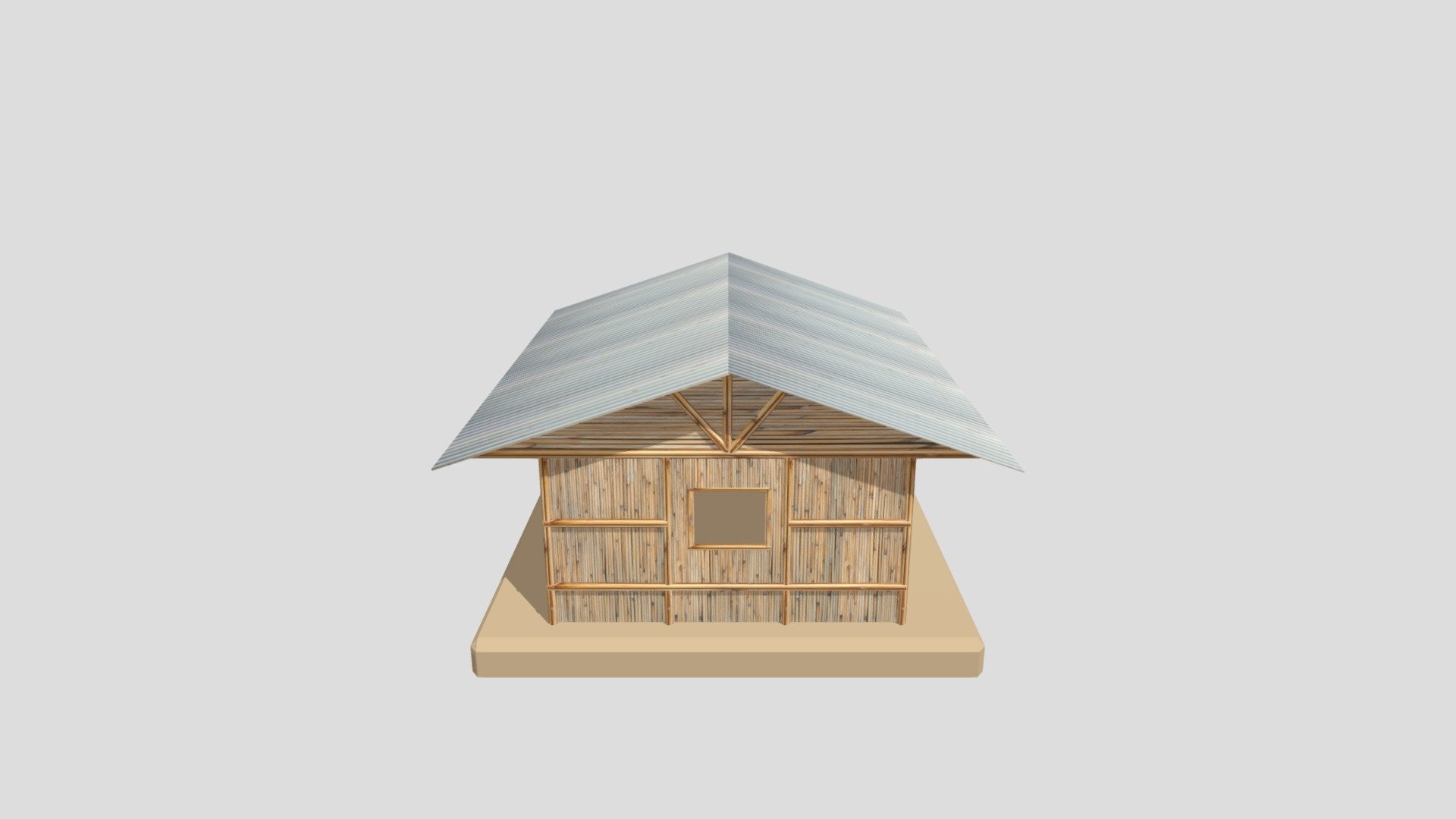 Bamboo House - 3D model by KSS Co. (@KSSCo) [abdd9d7] - Sketchfab