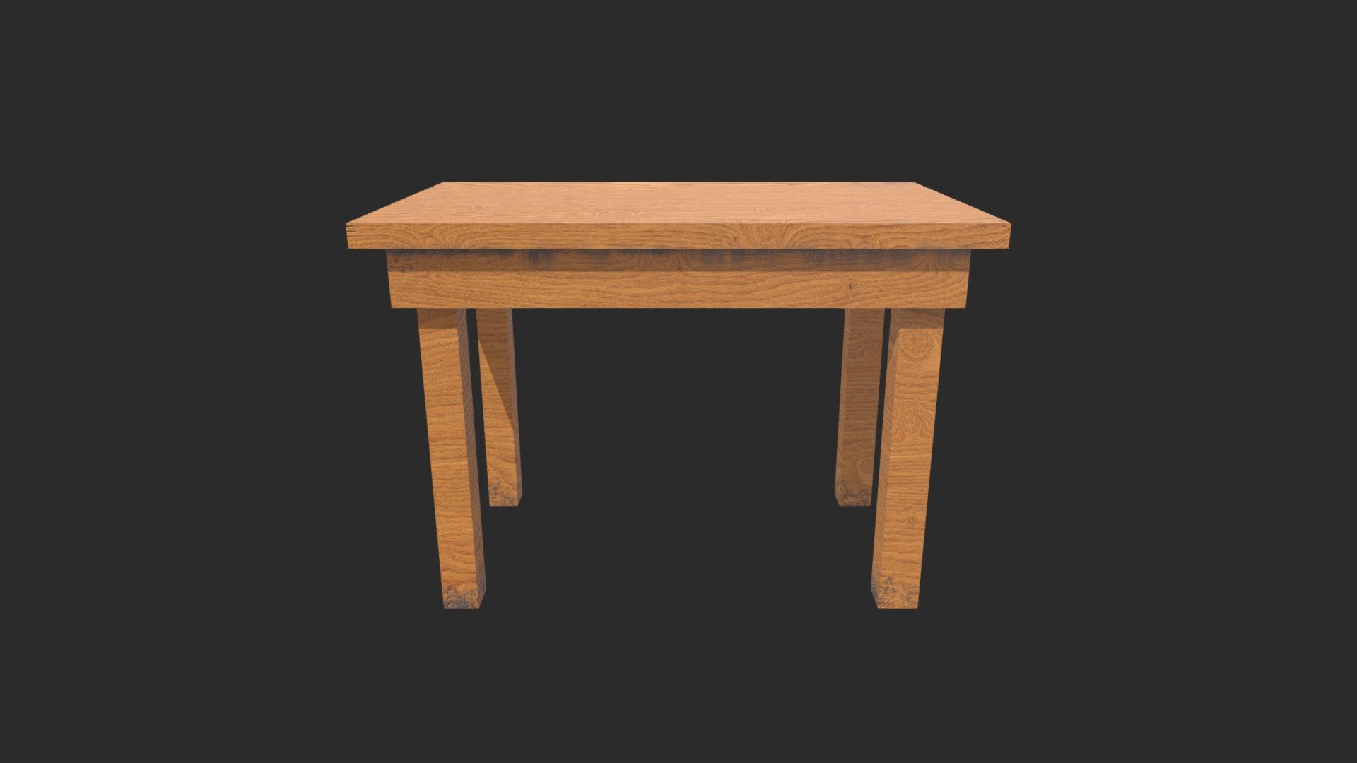Wooden Table Model - 3D model by Mystyios [abdf126] - Sketchfab
