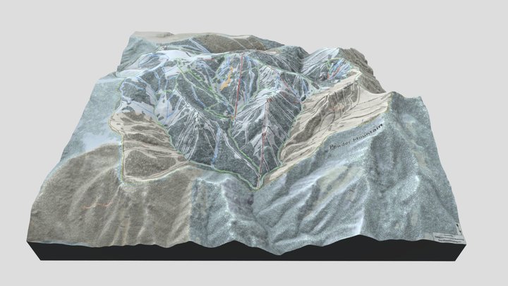 Relief-map 3D models - Sketchfab