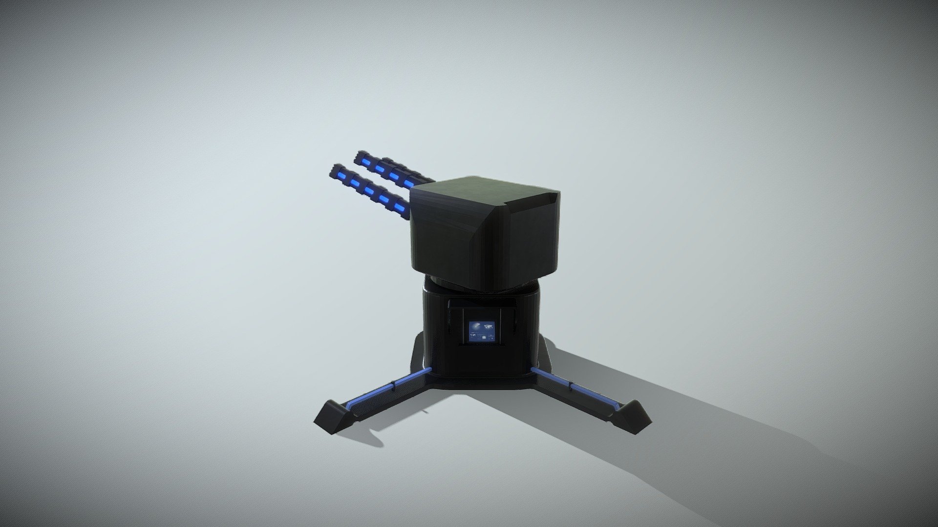 Futuristic Artillery Turret - 3D model by Vulakrein [abe118e] - Sketchfab