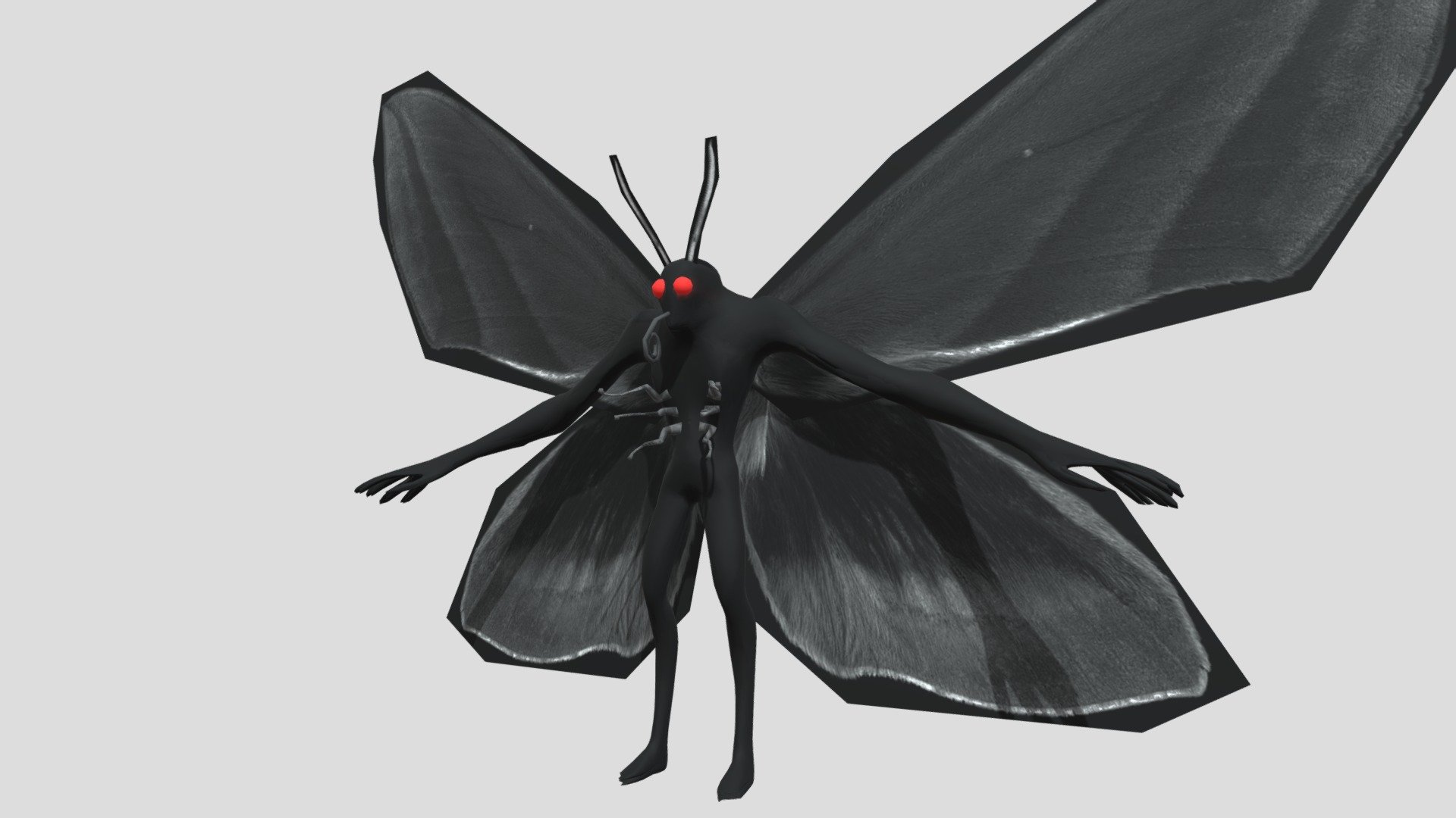MOTHMAN REMAKE 2.0 - Download Free 3D model by PROJEKTSANSSTUDIOS ...