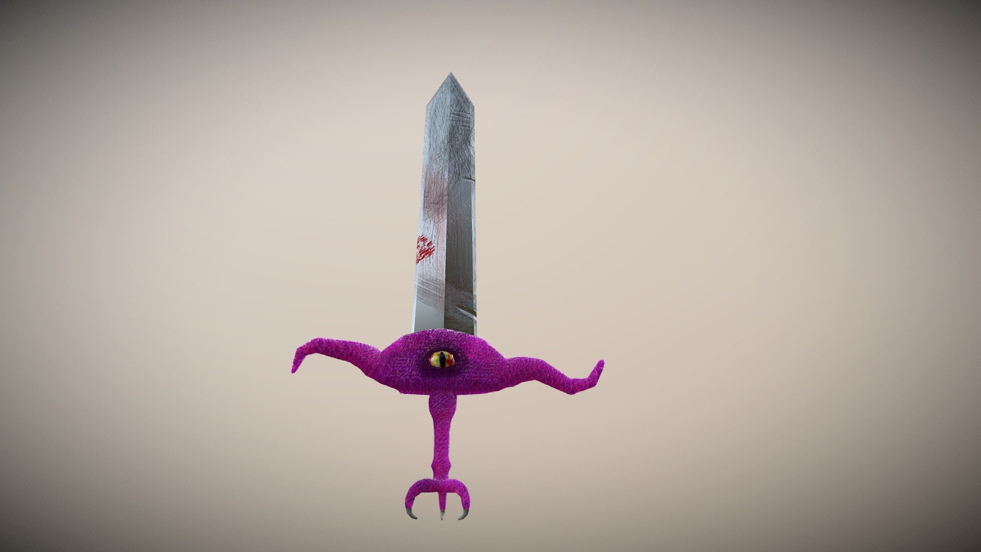 Monster Sword - 3D model by psicodelik [abe3f0b] - Sketchfab