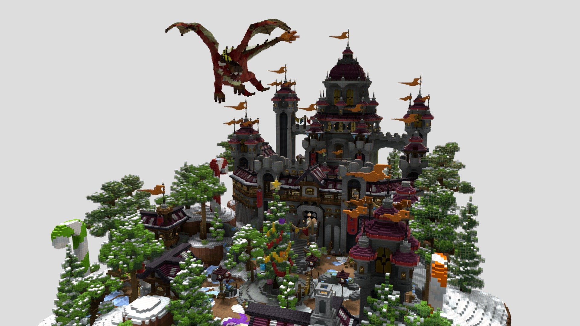 RedBrook - Minecraft Spawn (Christmas Version) - 3D model by ...