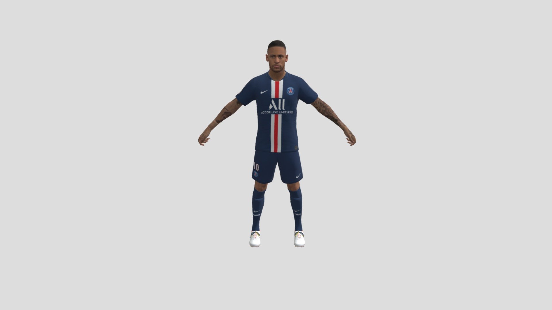 neymar 3d free football model #free + animation - Download Free 3D ...