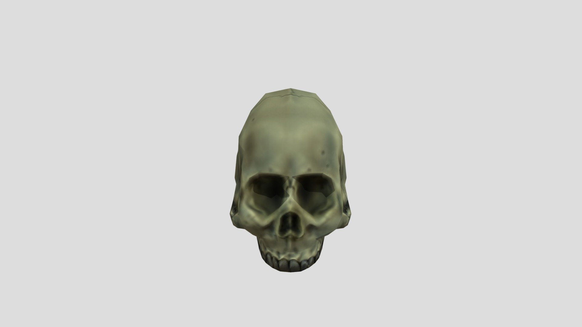 Skull low poly - 3D model by jack.ambrose [abe8fd0] - Sketchfab