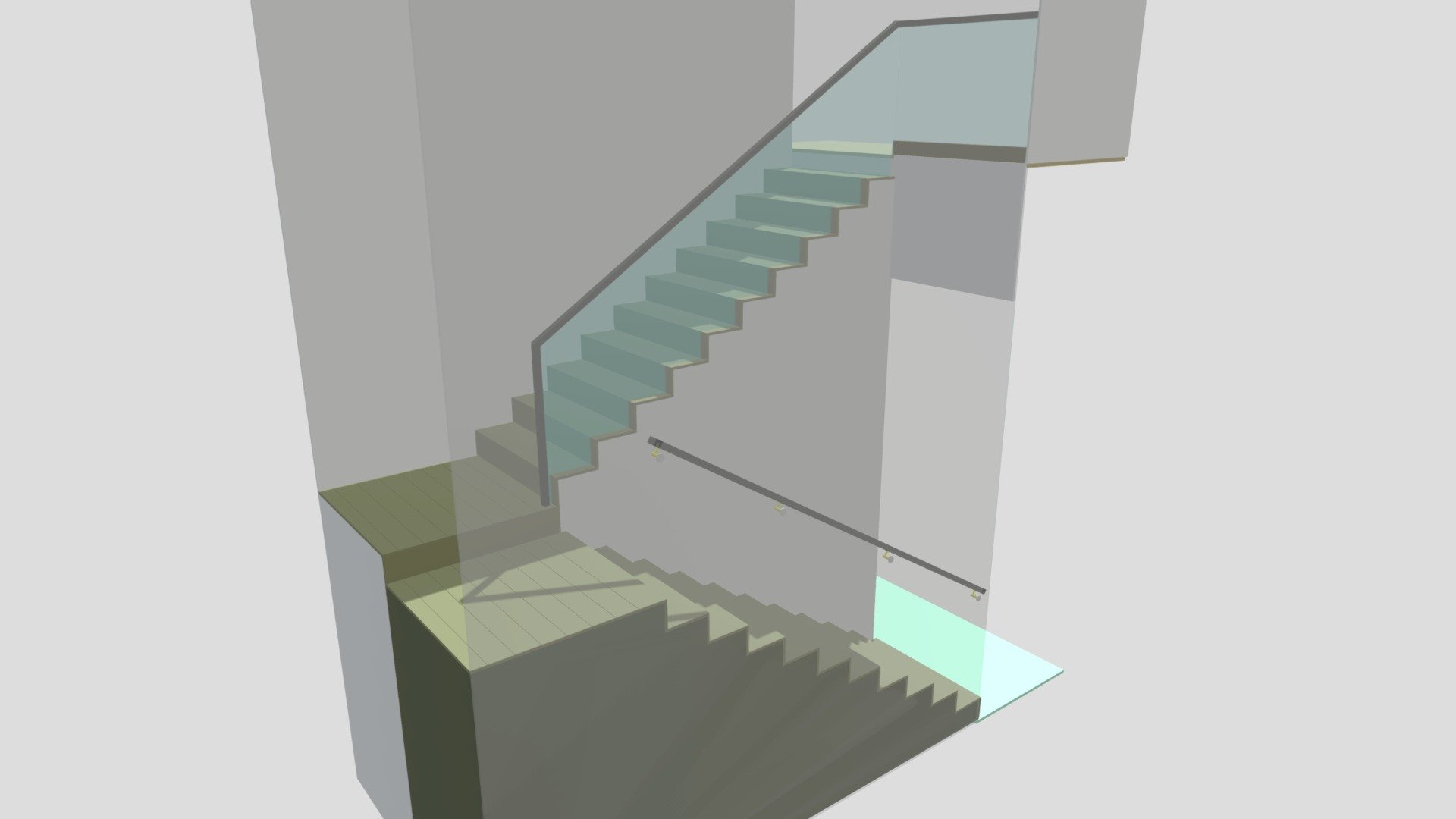 Thummala Residence - Secondary Stair - Model - 3D model by JD Stairs ...