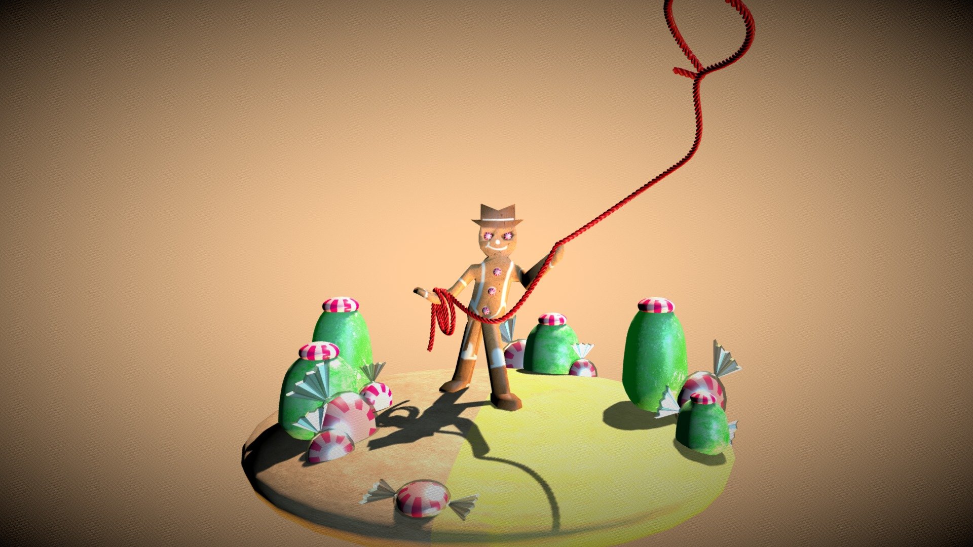 Candied Cowboy - 3D model by henrystover [abeb1e1] - Sketchfab