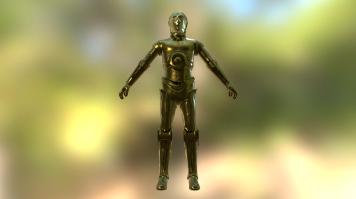 C3P0 - 3D model by beholdmidia [abeca23] - Sketchfab