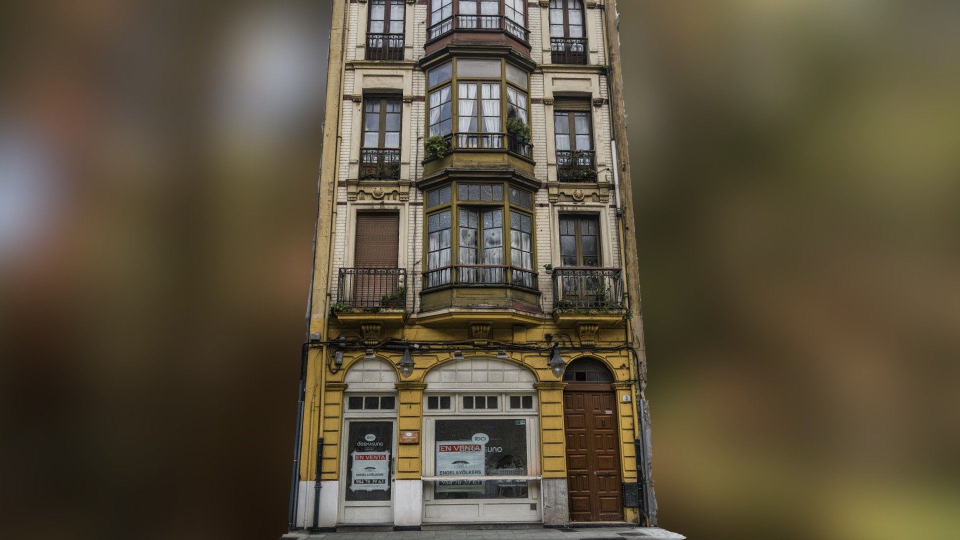 Modernist facade with pub for rent scan - Buy Royalty Free 3D model by ...