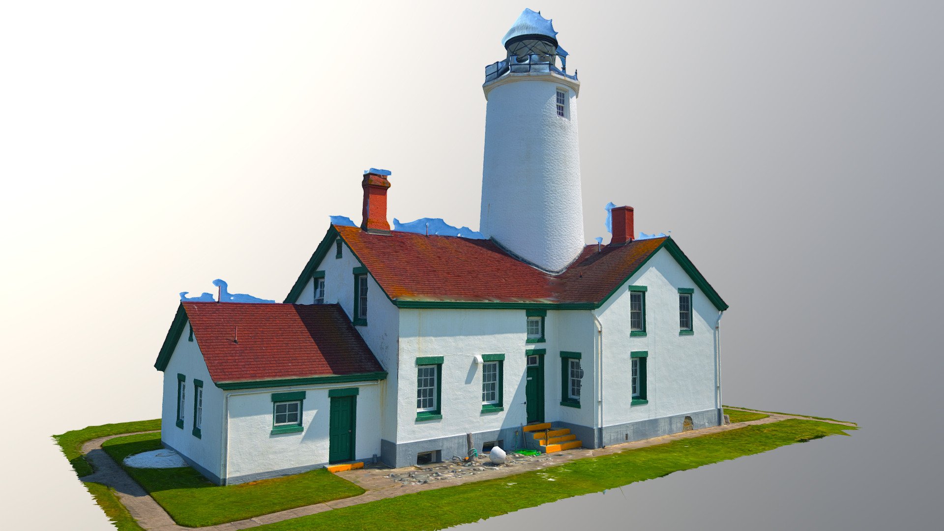 Dungeness Spit Lighthouse - 3D model by peter54 [abed024] - Sketchfab