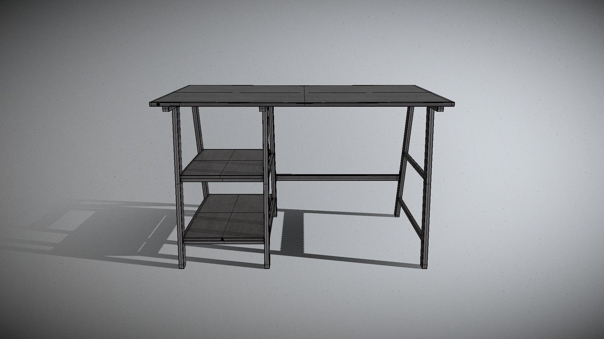 Computer Desk Office Workstation Desk - 3D model by 3d Eye Catcher (@3d ...