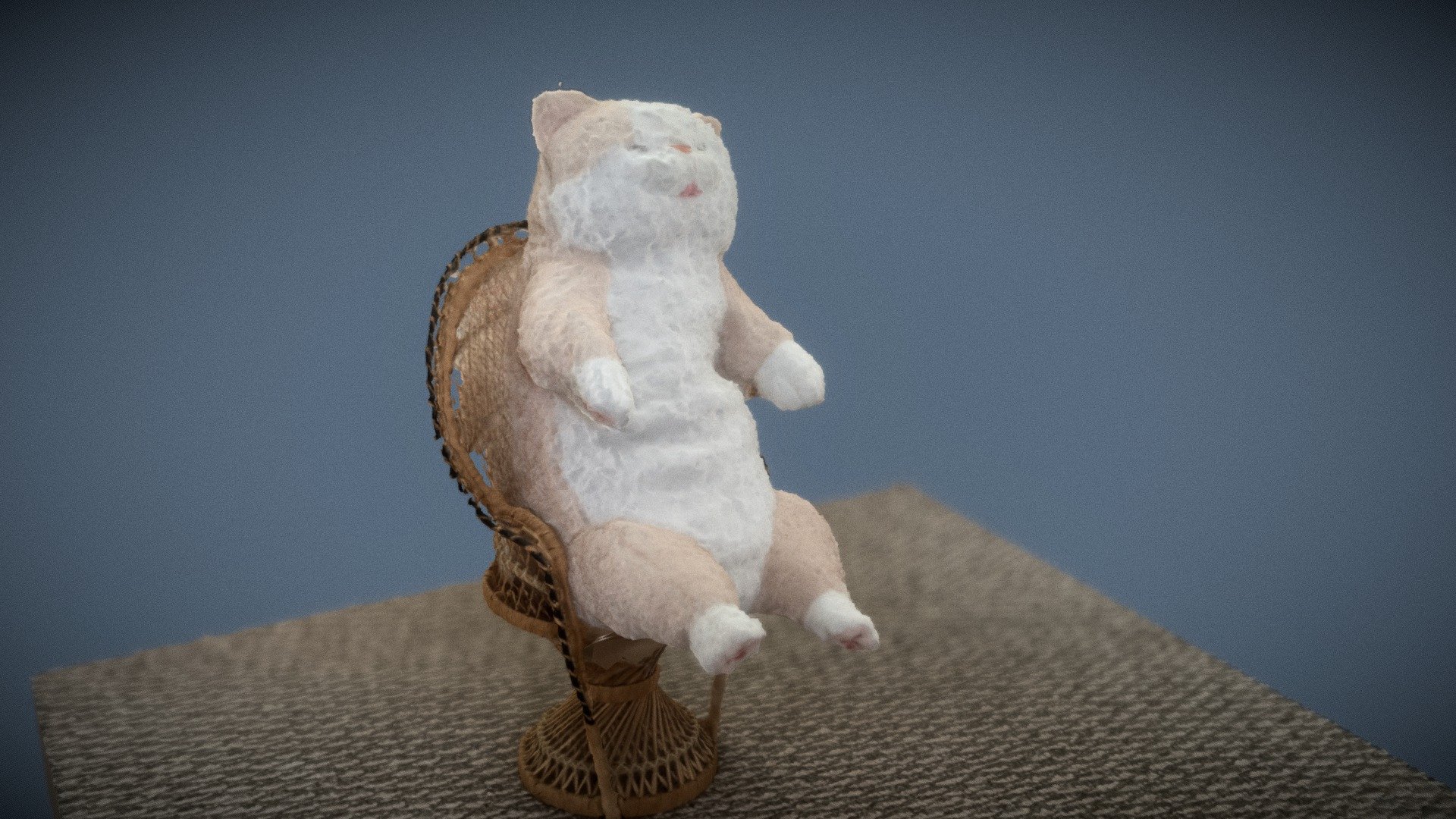 Cat Plush in Chair - Download Free 3D model by warpnik [abf00c8 ...