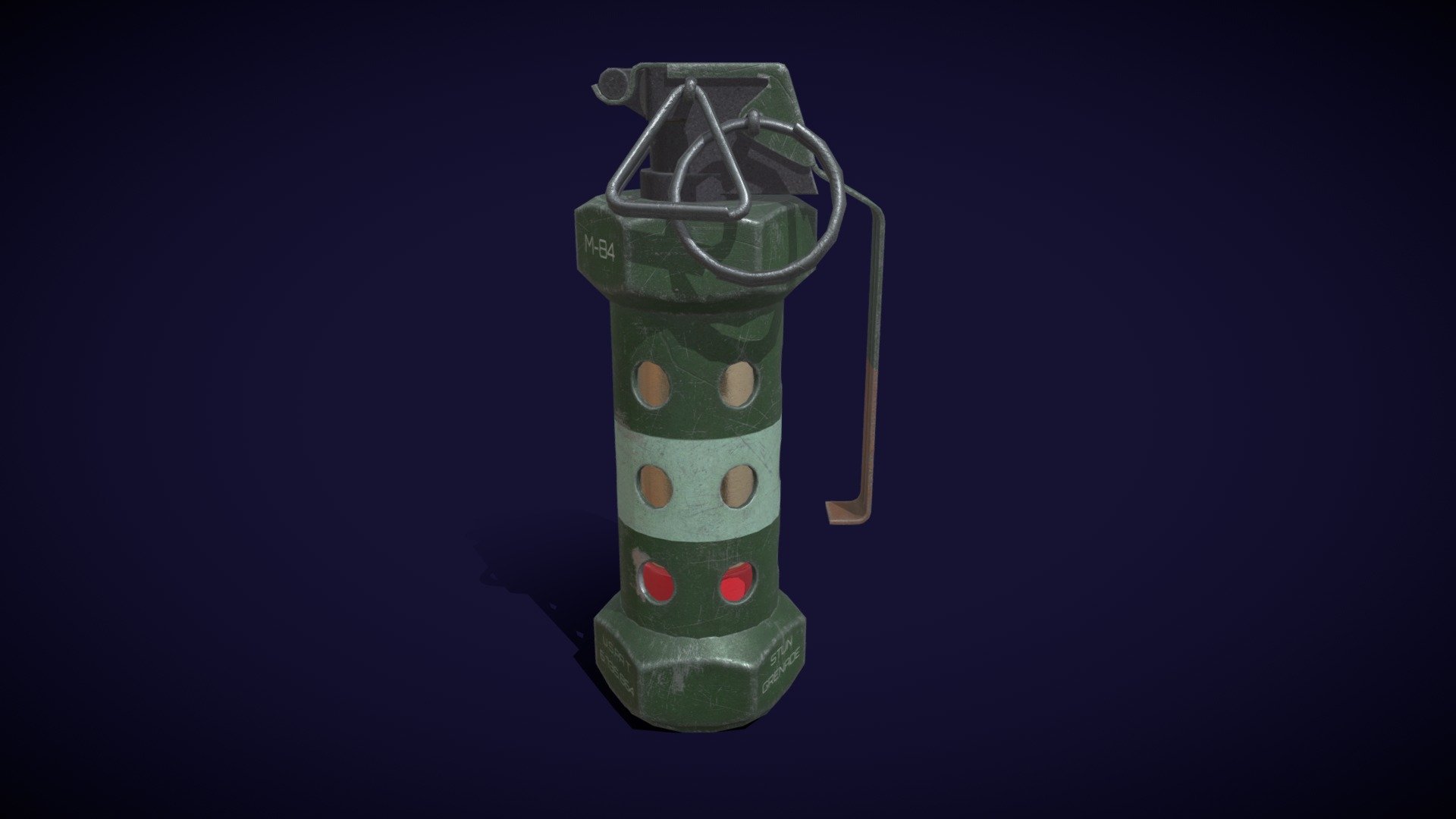 Flash-bang grenade - 3D model by Infinite Art Solutions ...