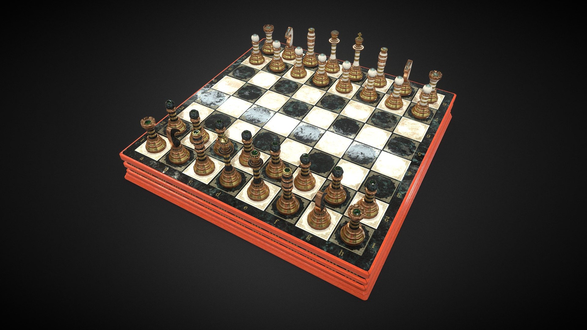 Ornatior Chess Board - Buy Royalty Free 3D model by Vivien Deroche ...