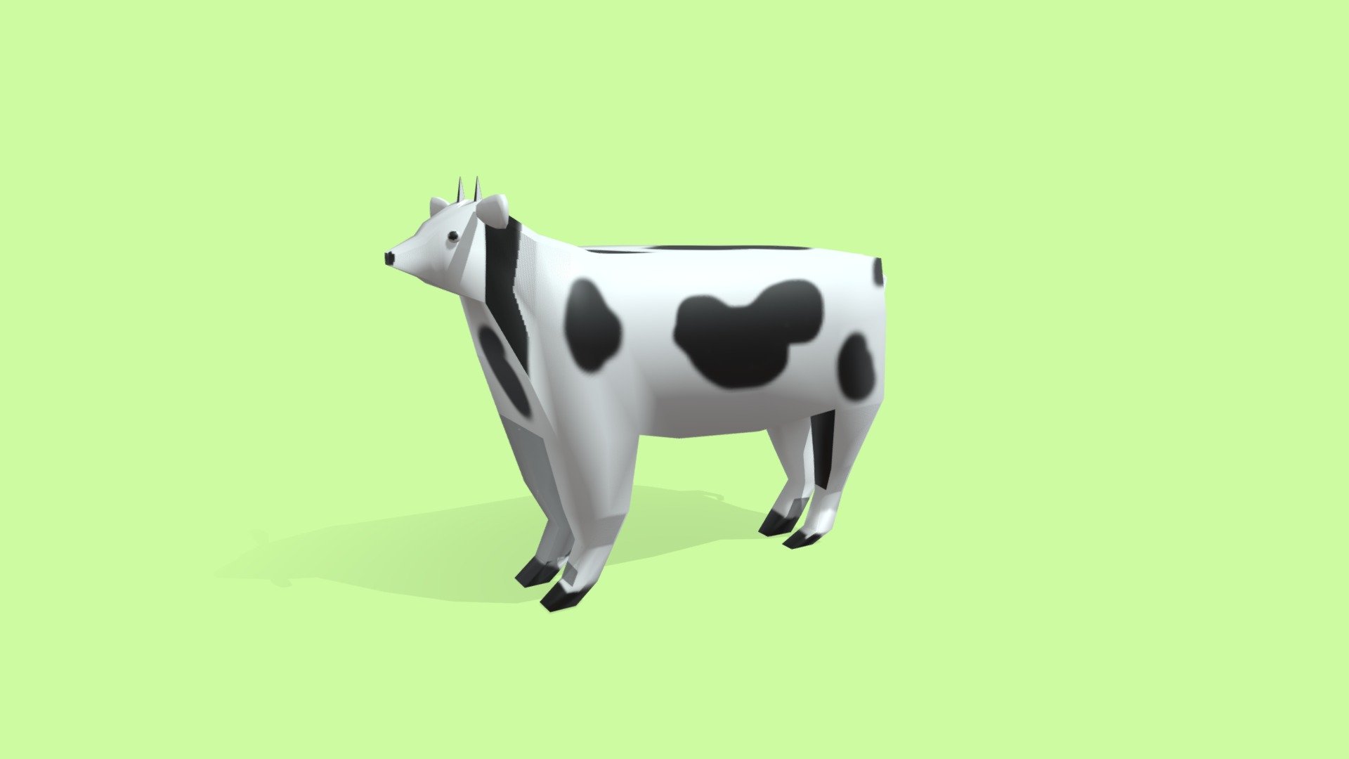 LOW POLY COW - Download Free 3D model by AMBROOOSE [abf150f] - Sketchfab