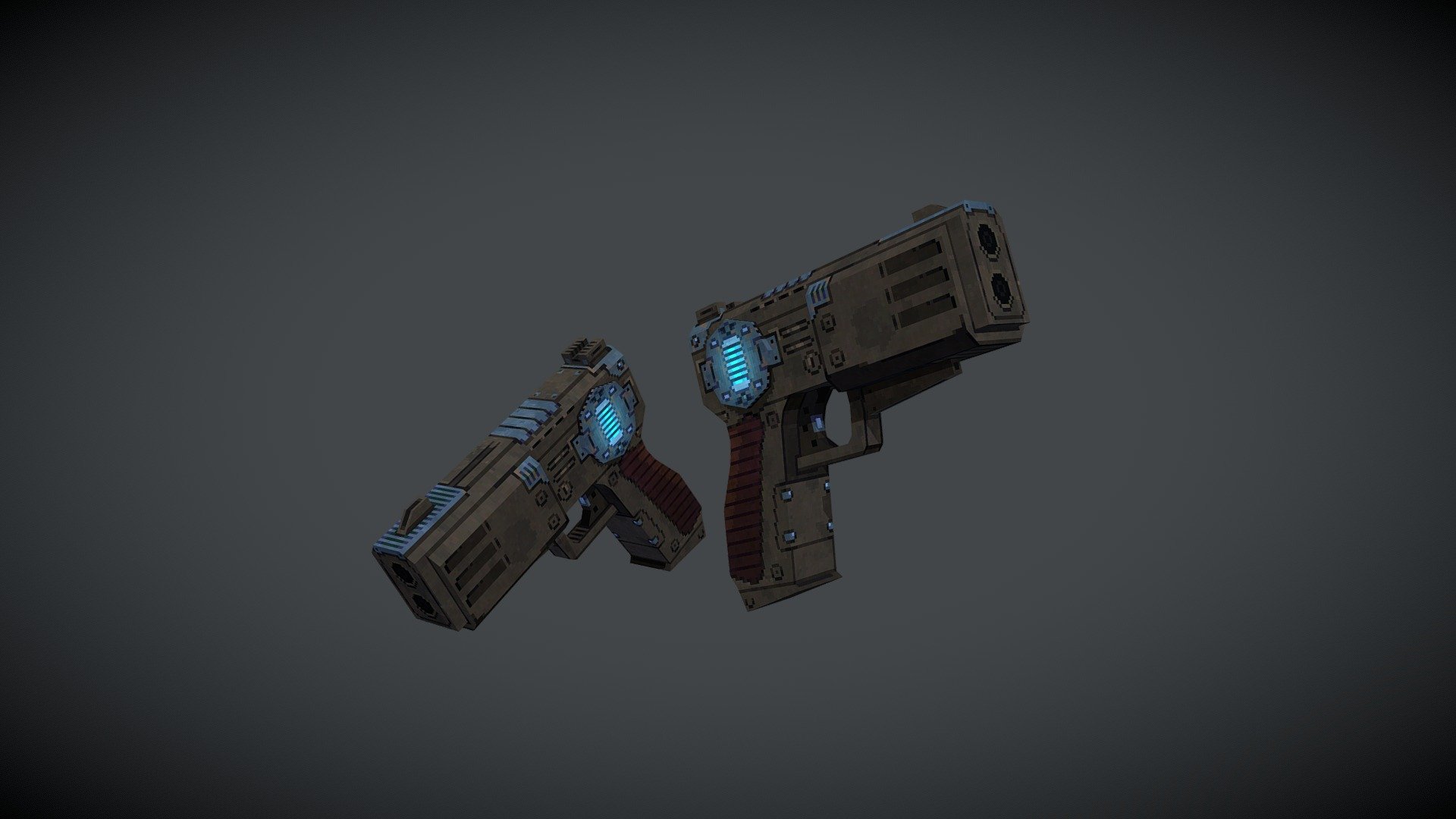 Double Pistols - 3D model by James Doyle (@jamesdoyle081) [abf16e9 ...
