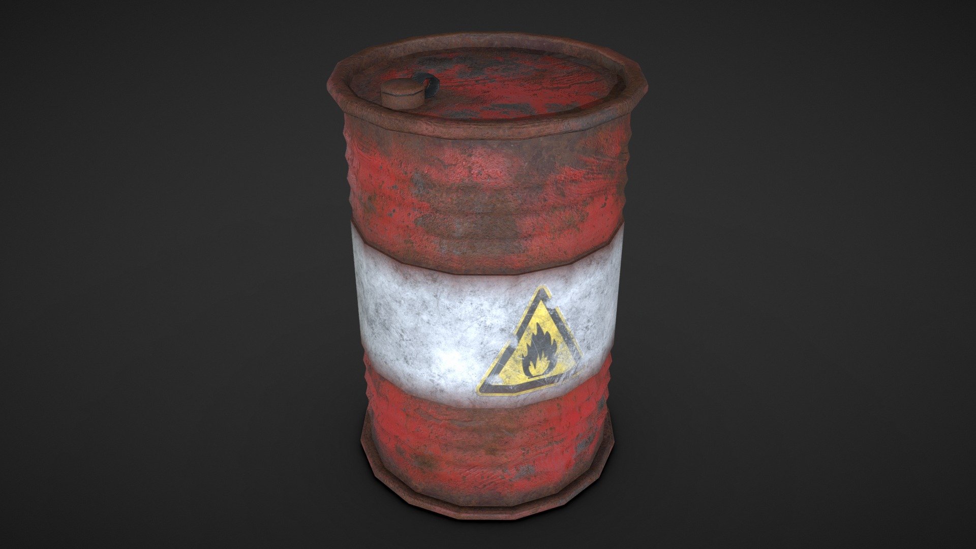 [LOW POLY] Explosive Barrel Game Asset - Download Free 3D model by Alf ...