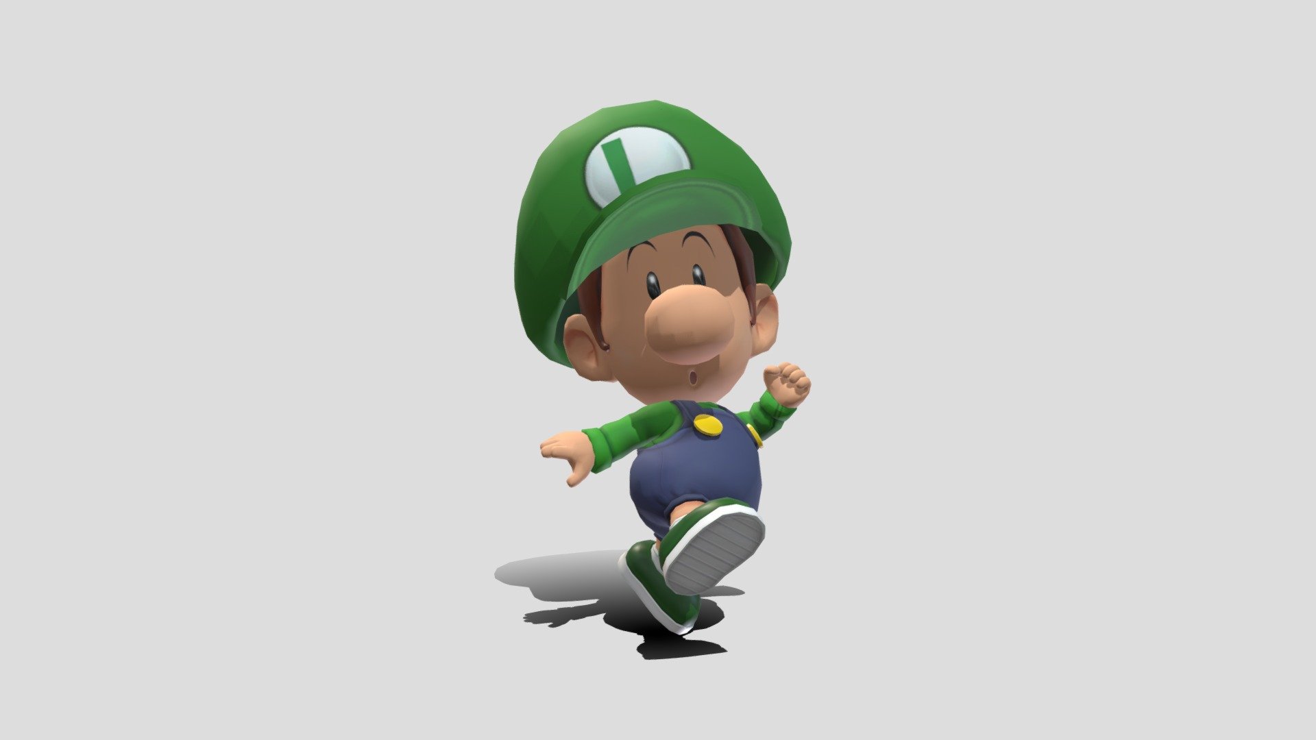 Baby Luigi Trophy (Smash 4) - 3D model by garfeld2 [abf4095] - Sketchfab