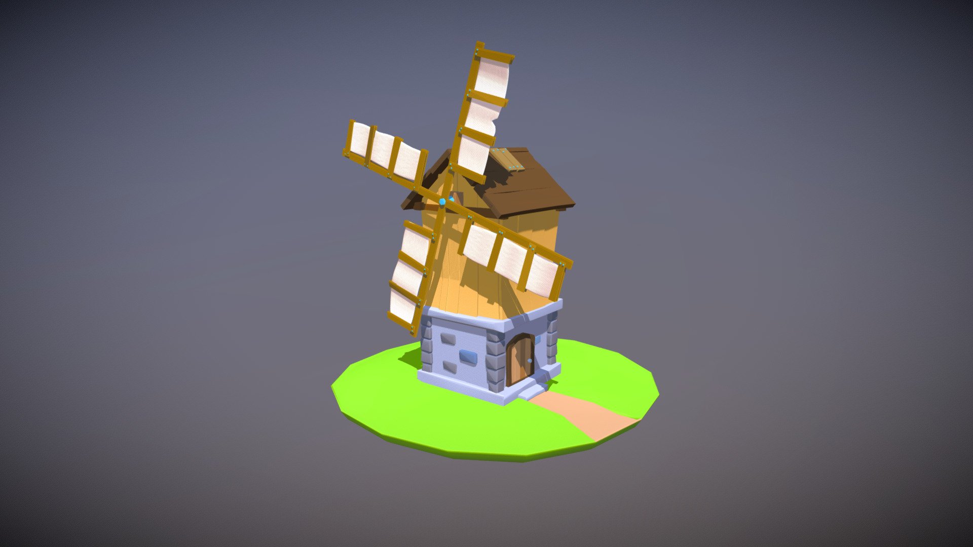 Windmill - 3D model by Piotr S (@piotr.s) [abf58dc] - Sketchfab