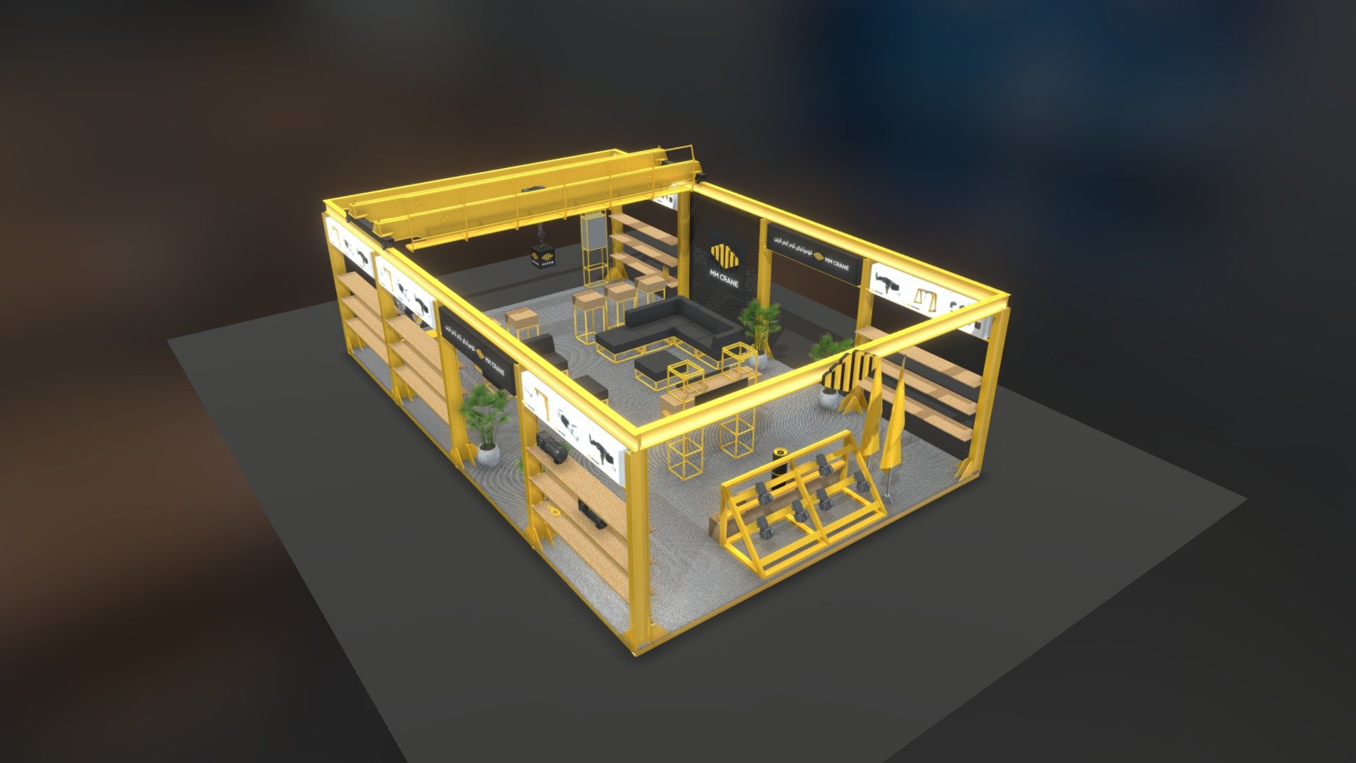 MM Crane Booth - 3D model by Whitespace (@thewsdesigns) [abf5ca2 ...