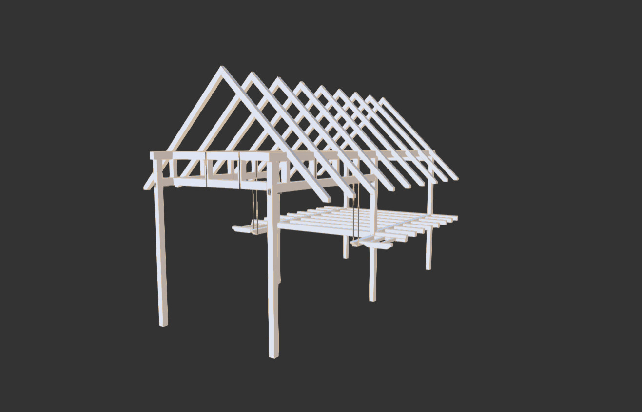 Timber Frame - 3D model by Heirloom Timber Framing ...