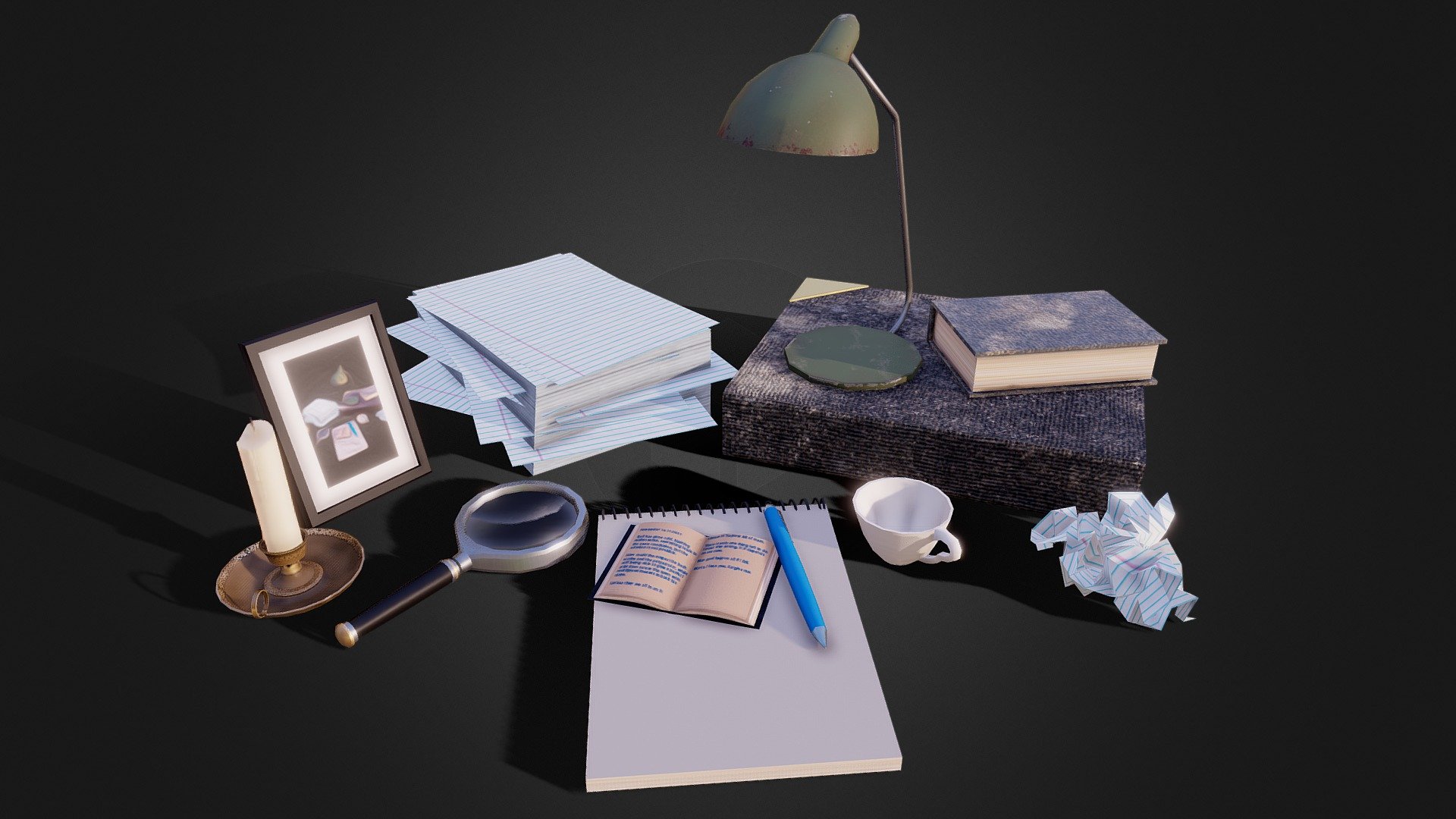 Office Supplies - 3D model by Studio Semitorus (@StudioSemitorus ...