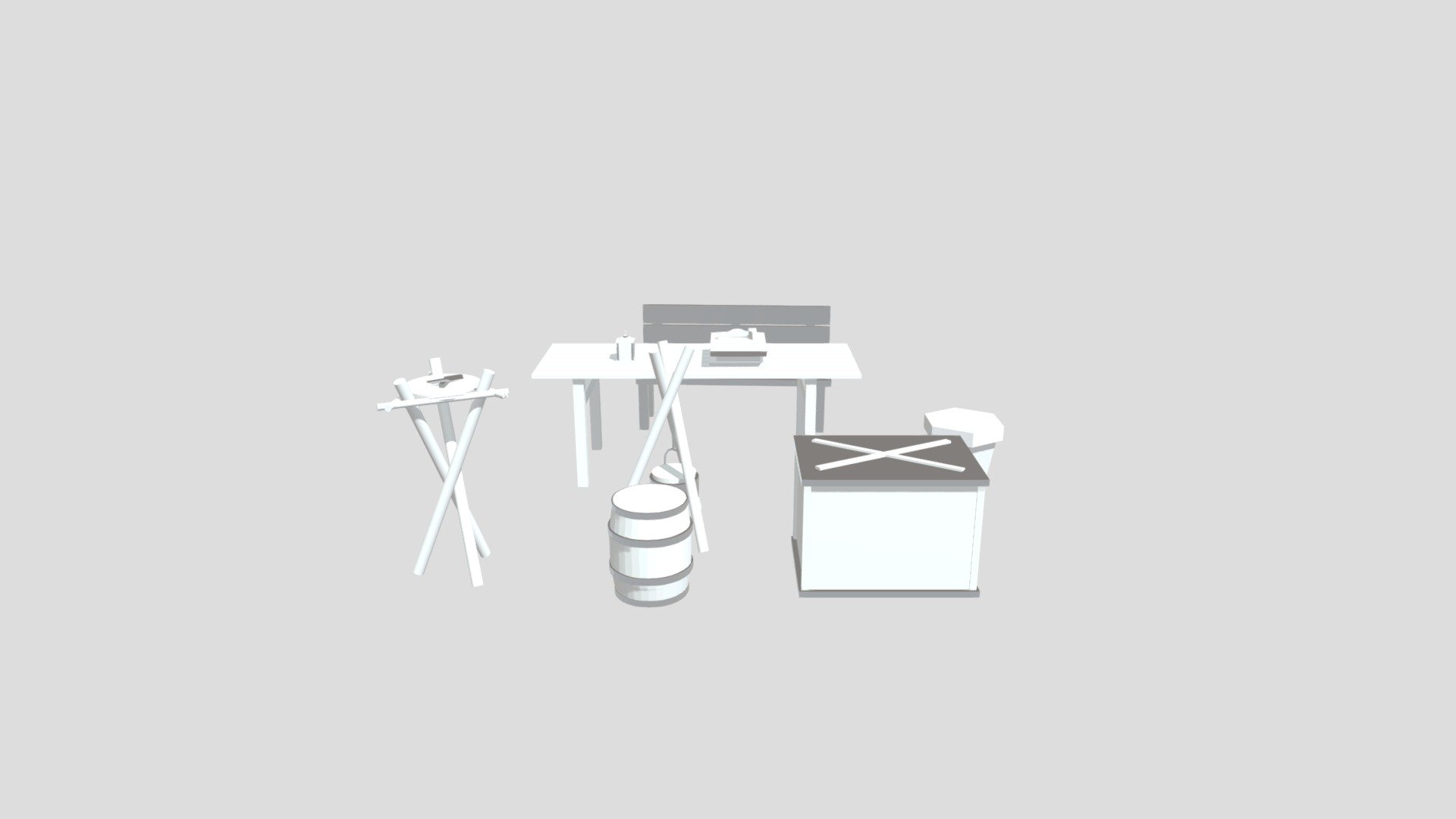 Homework for XYZ school. Props - Download Free 3D model by Holy_Anchovy ...