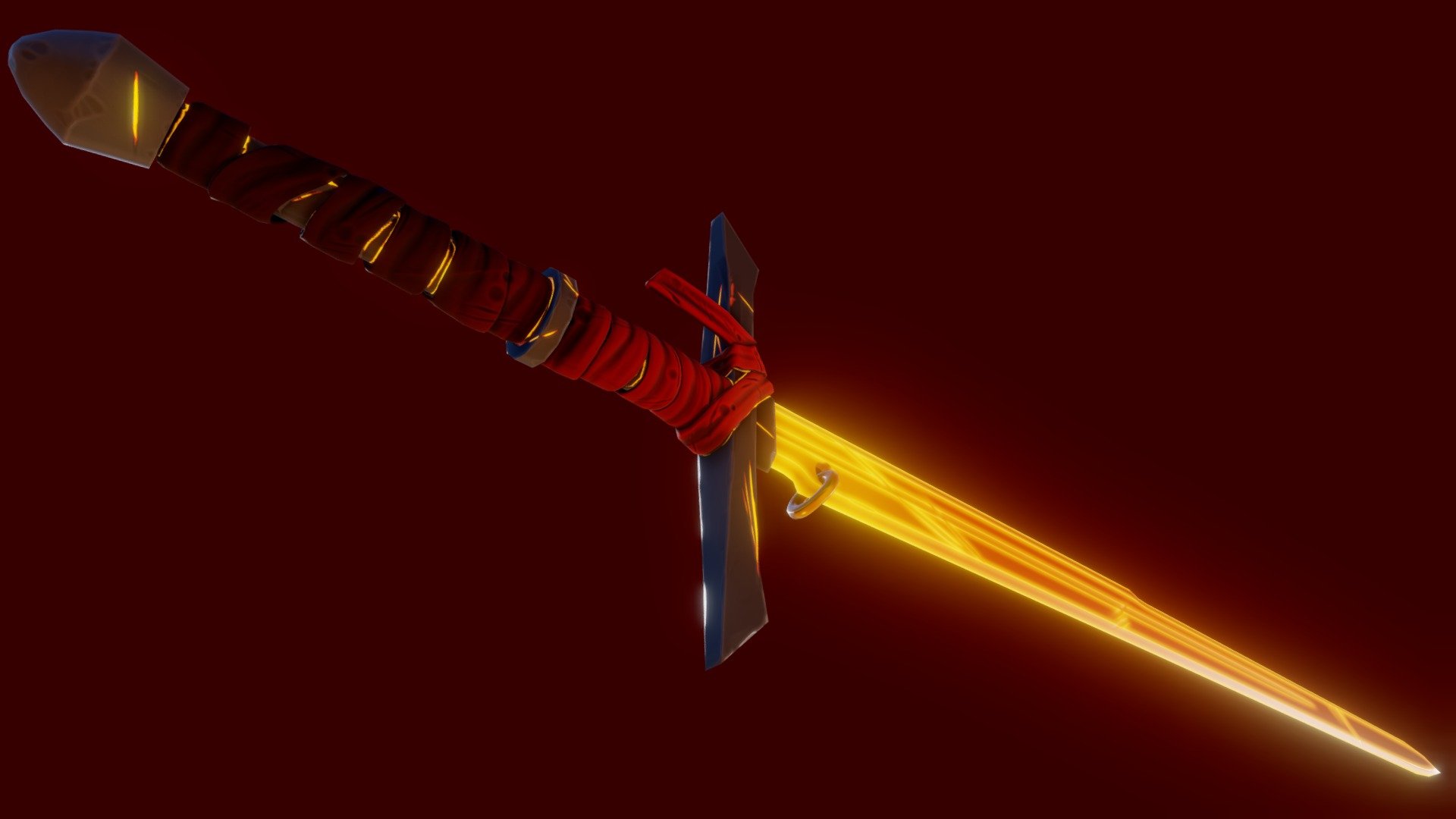 Stylized Weapon | Volcanic Sword - 3D model by Lulustucru_u [abf8e17 ...
