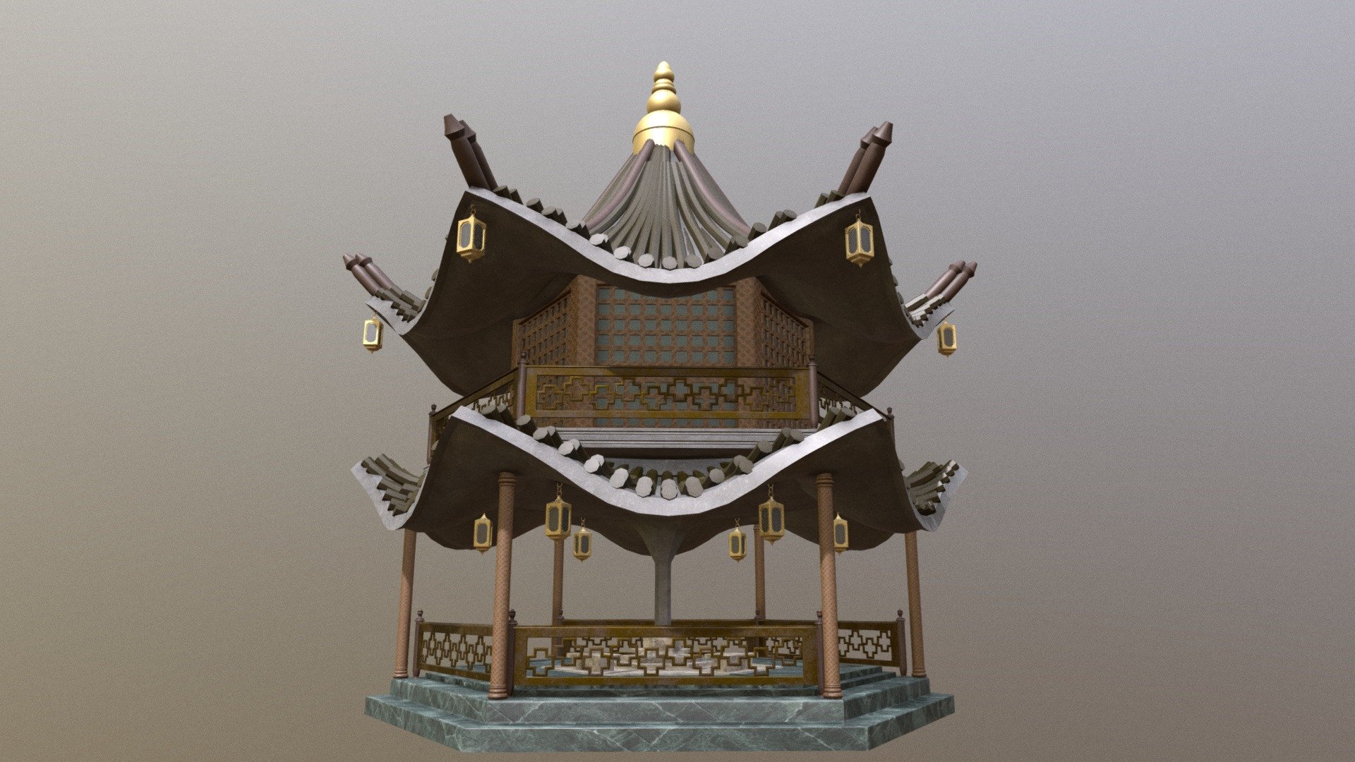 Pagoda - Buy Royalty Free 3D model by Thomas Binder (@bindertom61 ...
