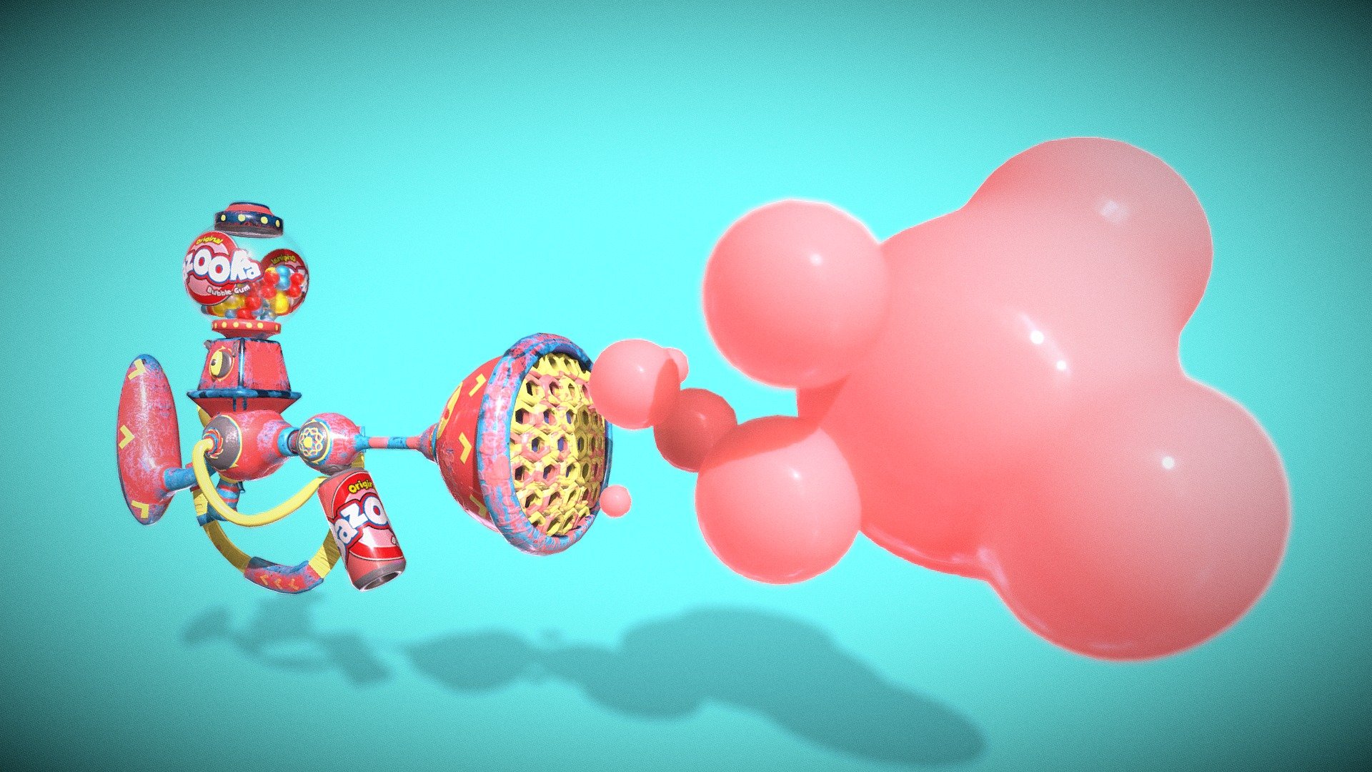 GumGun - Download Free 3D model by Nathan Wondrak (@nathanwondrak ...