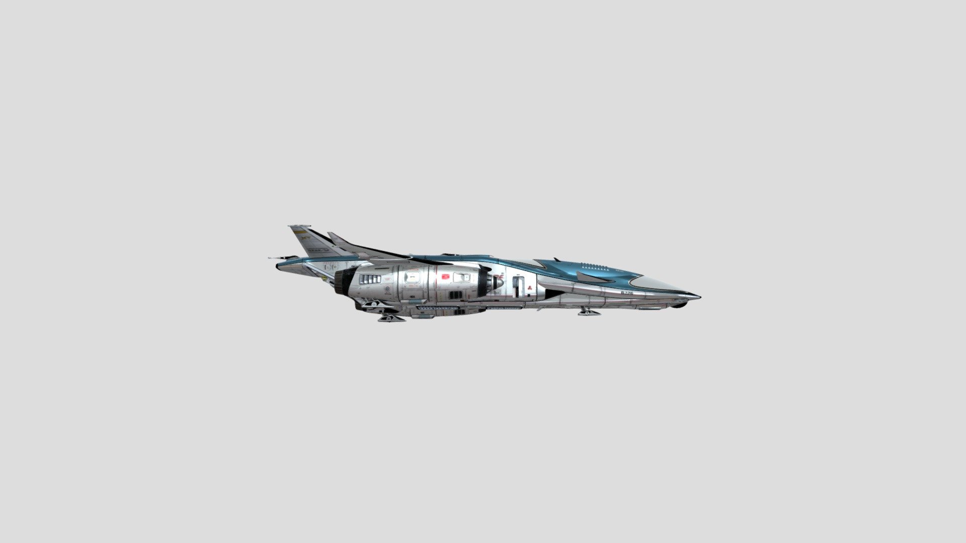 Sci-fi Space Jet - 3D model by Wafiqcuu [abfc4f4] - Sketchfab