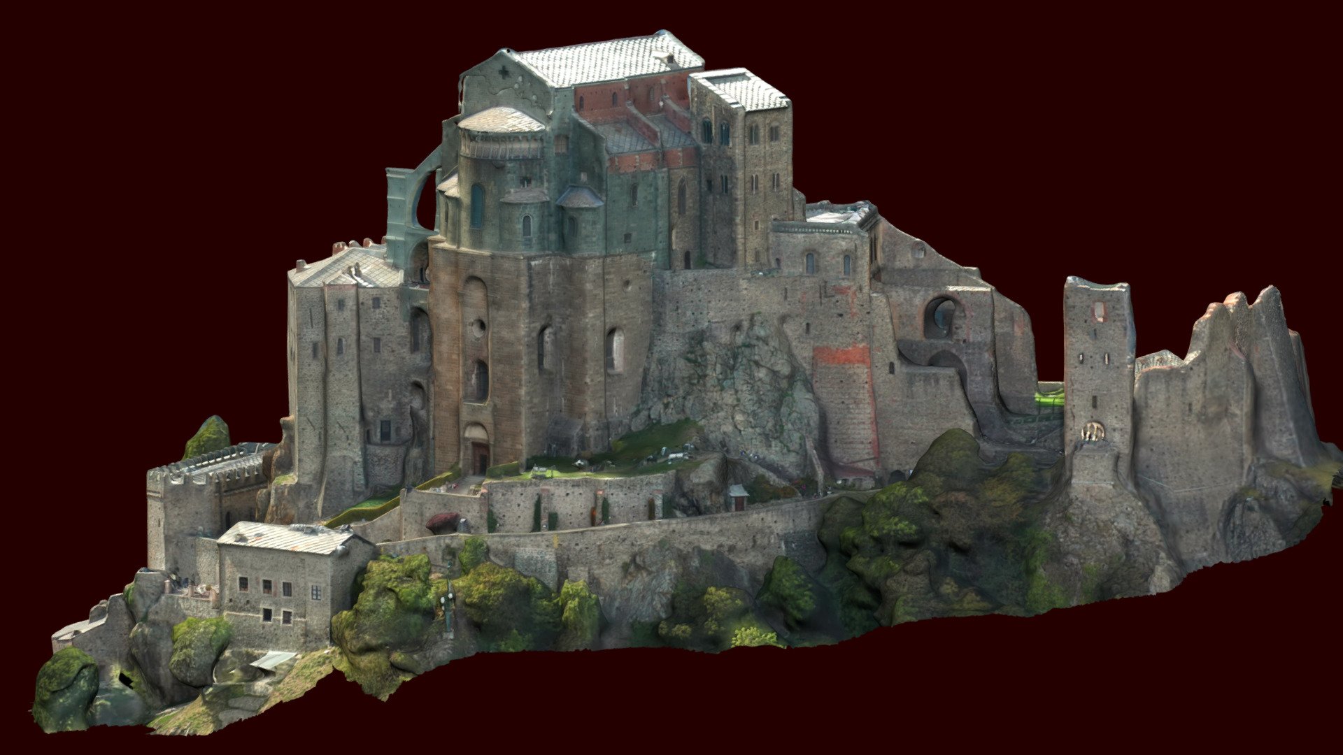Sacra di San Michele - Buy Royalty Free 3D model by Théo Derory (@Theo.Derory) [abfe468 ...