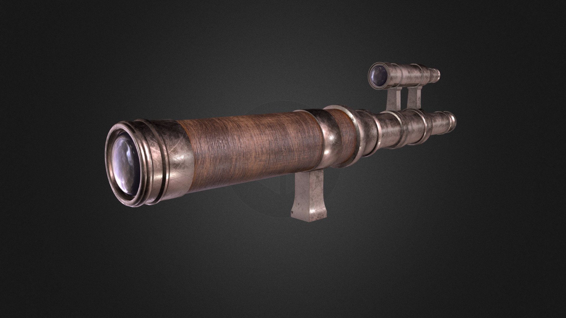 Vintage Telescope - Download Free 3D model by Samuel F. Johanns ...
