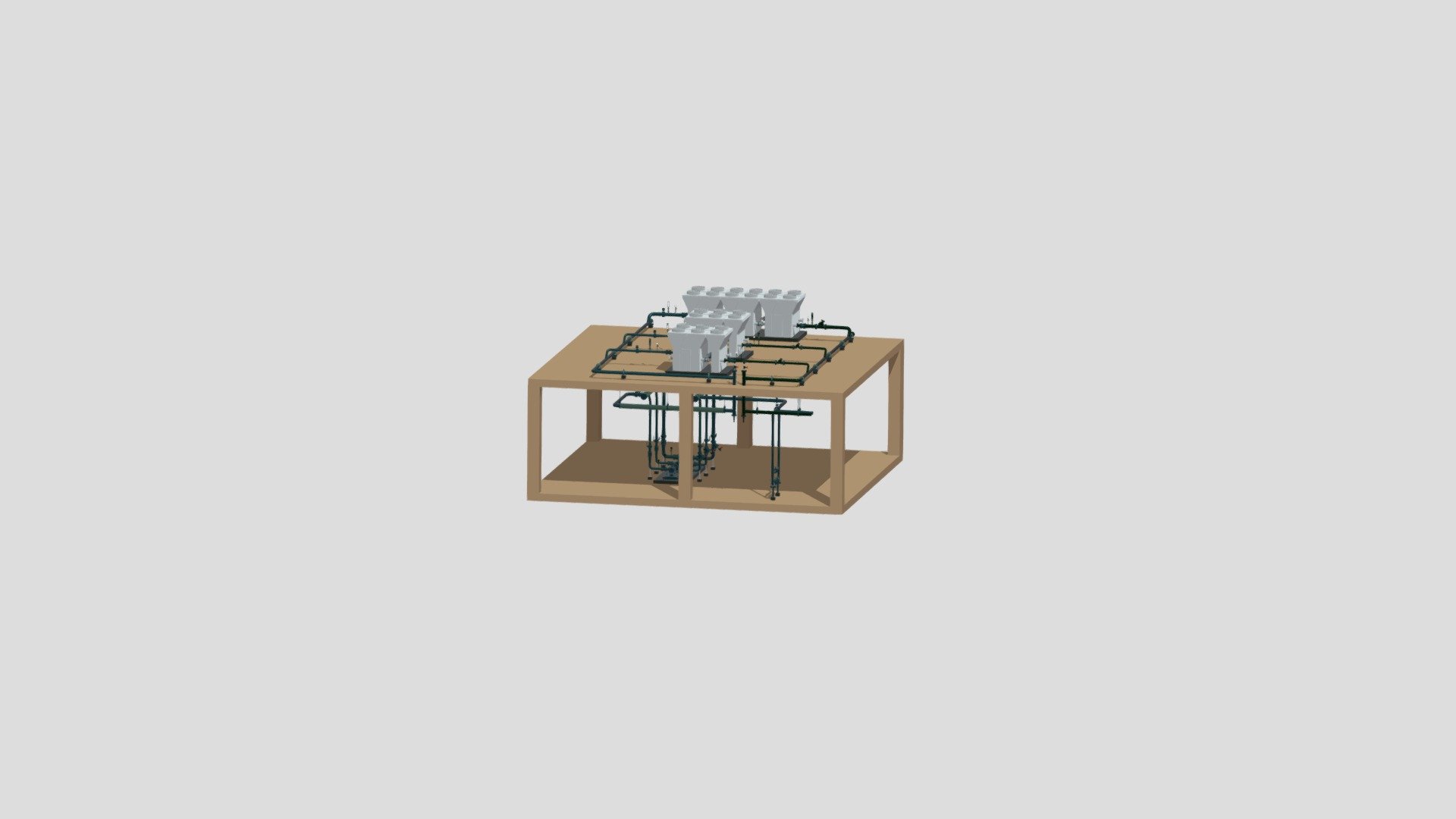 Chiller Plant System Sample - Download Free 3D model by geppettomaster ...