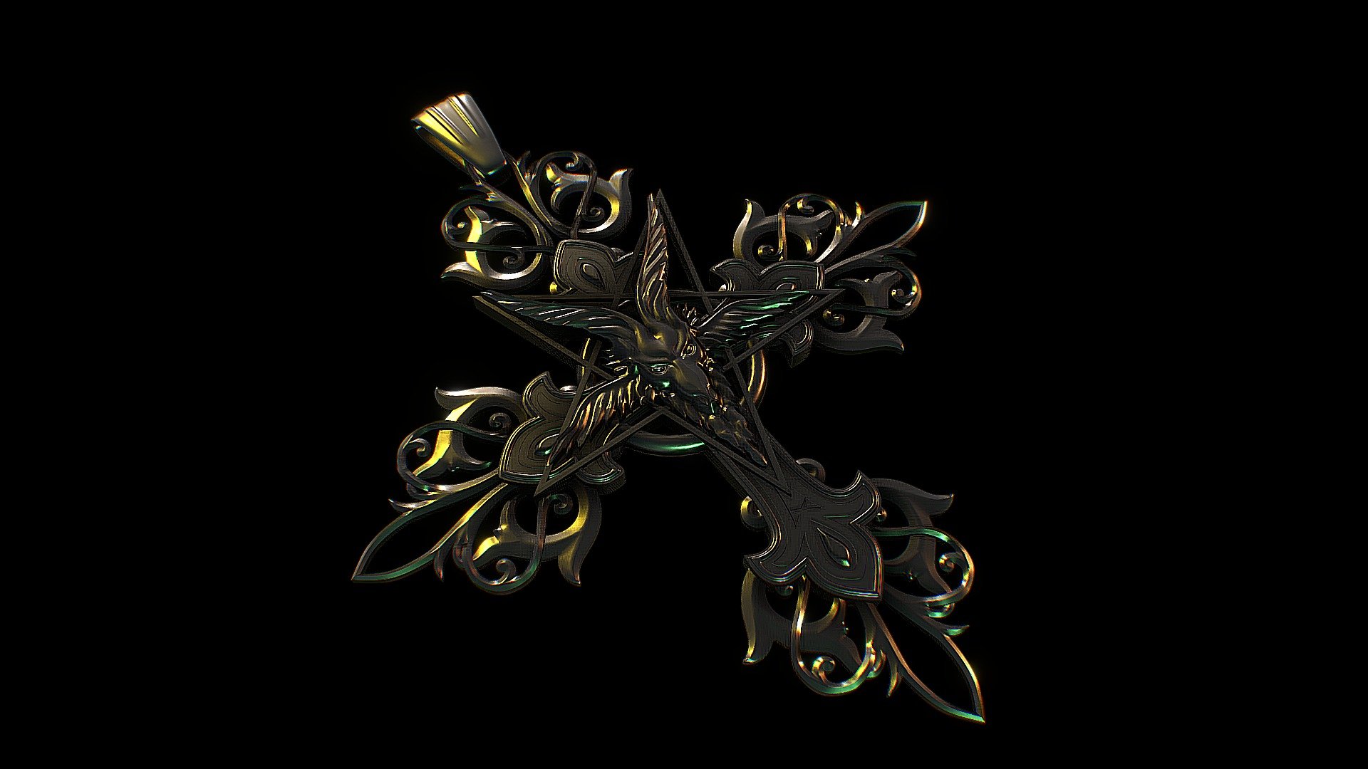 Gothic cross - 3D model by Alexey (@alexlexs) [ac01ef5] - Sketchfab